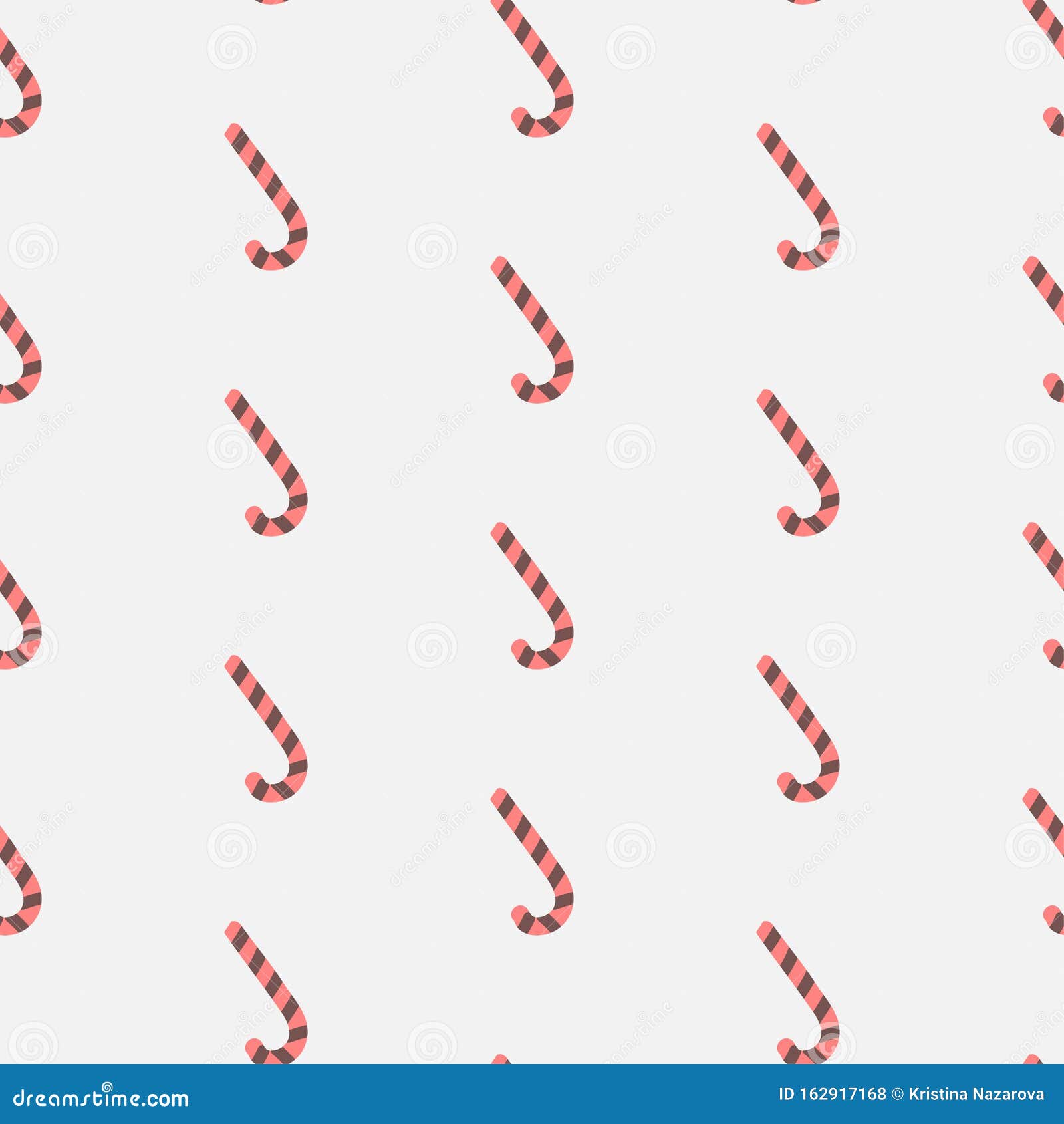 Seamless Pattern with Christmas Candy Stock Illustration - Illustration ...