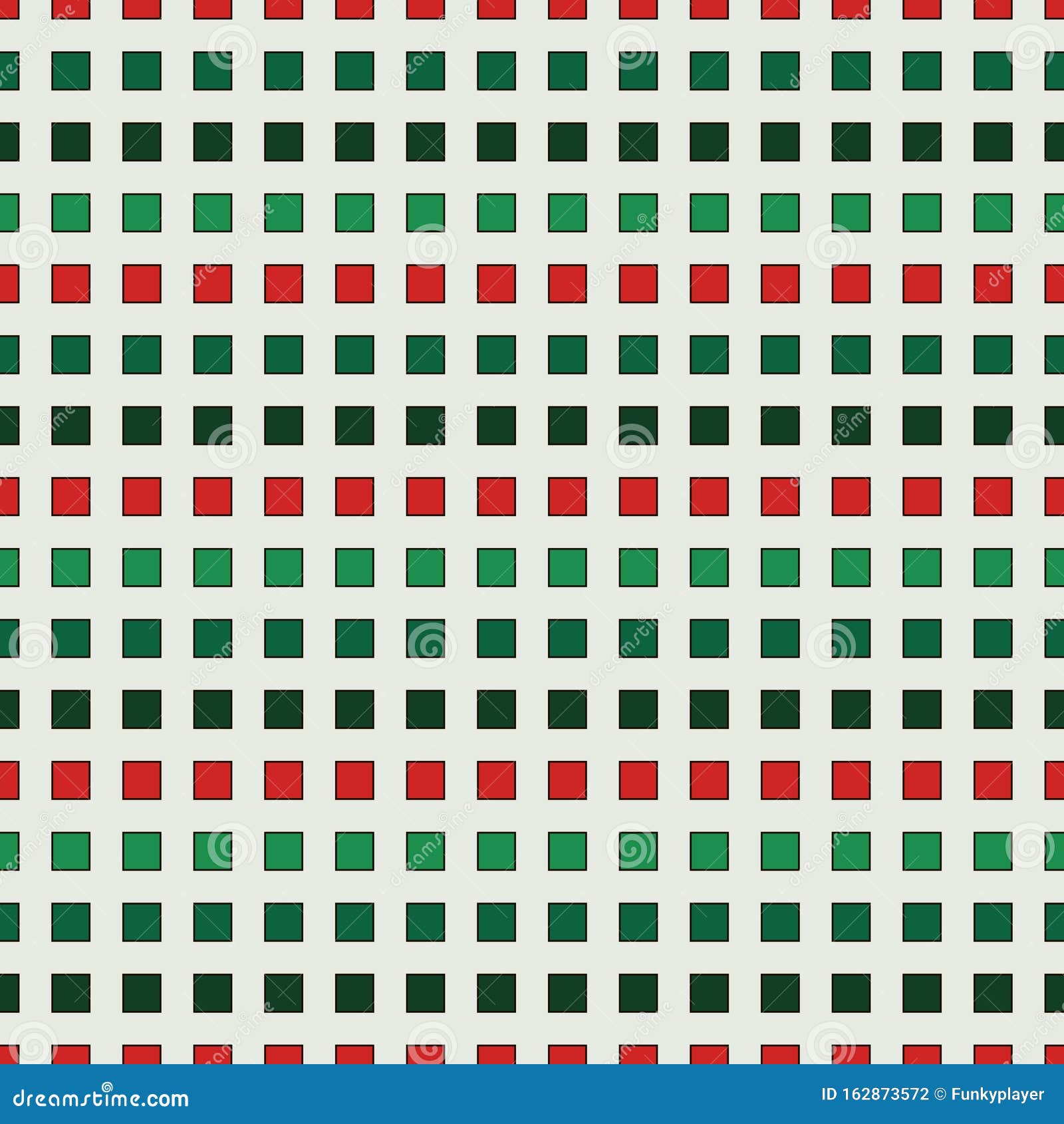 Seamless Pattern in Christmas Traditional Colors with Repeated Squares ...