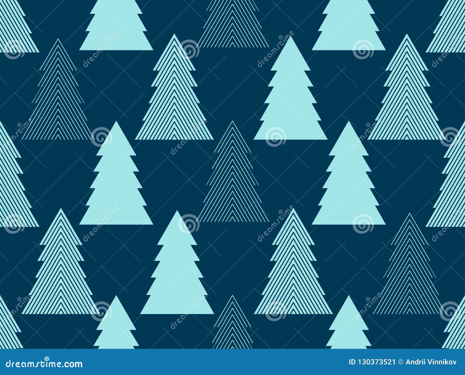 Seamless Pattern with Geometric Christmas Trees. Christmas Pattern ...