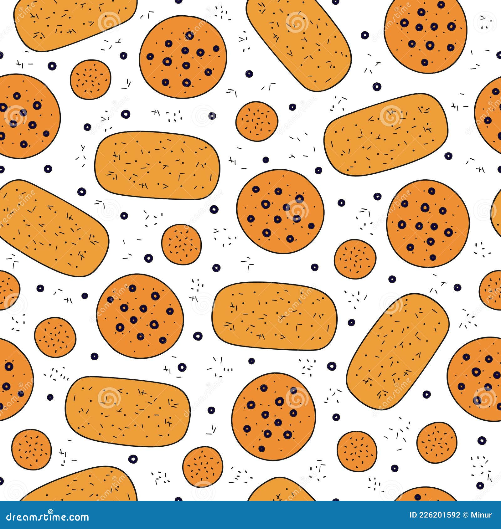 Focaccia Icon. Doodle Hand Drawn Or Outline Icon Style Royalty-Free ...