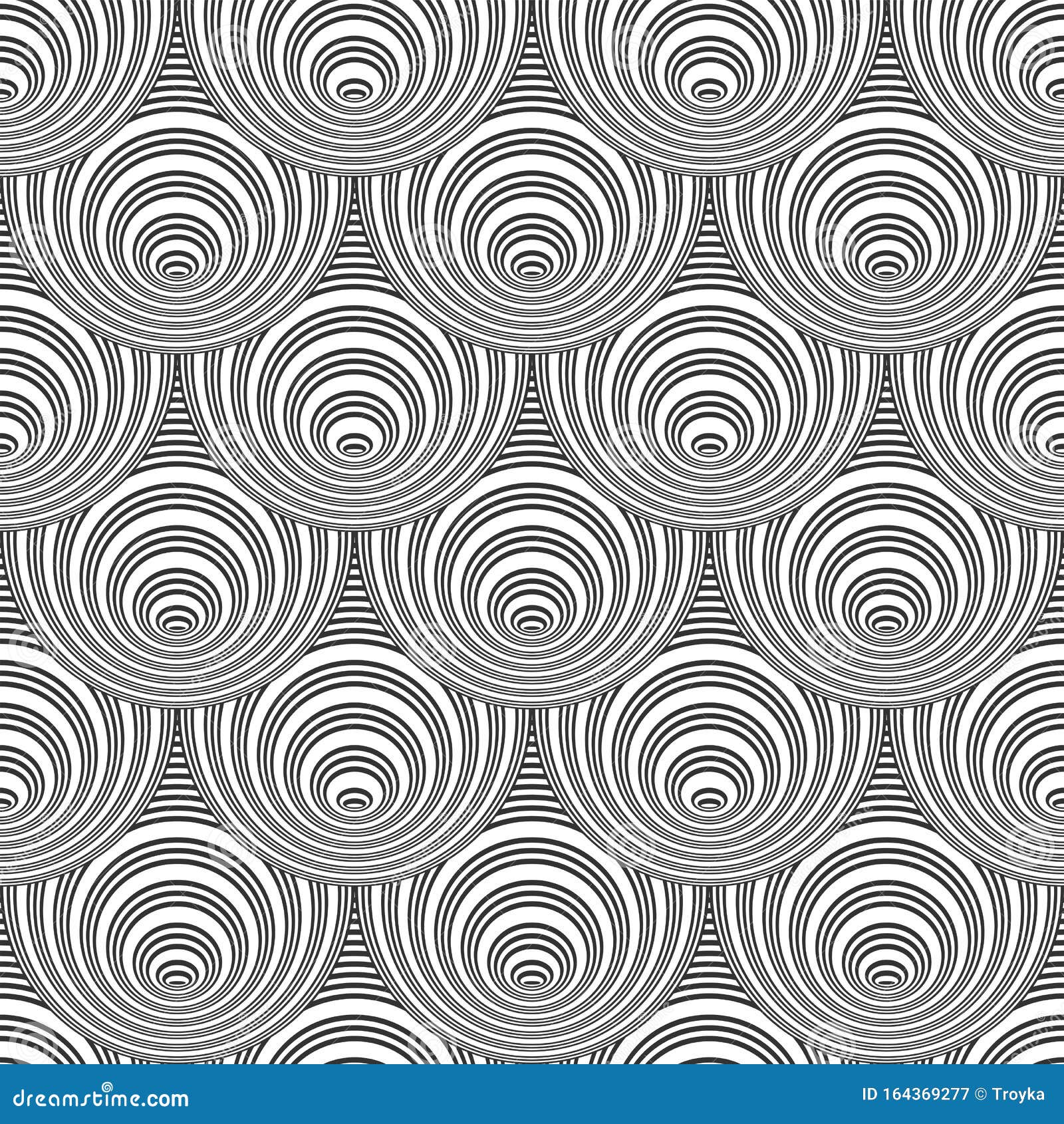 Seamless Pattern. Circle Lines Texture Stock Vector - Illustration of ...