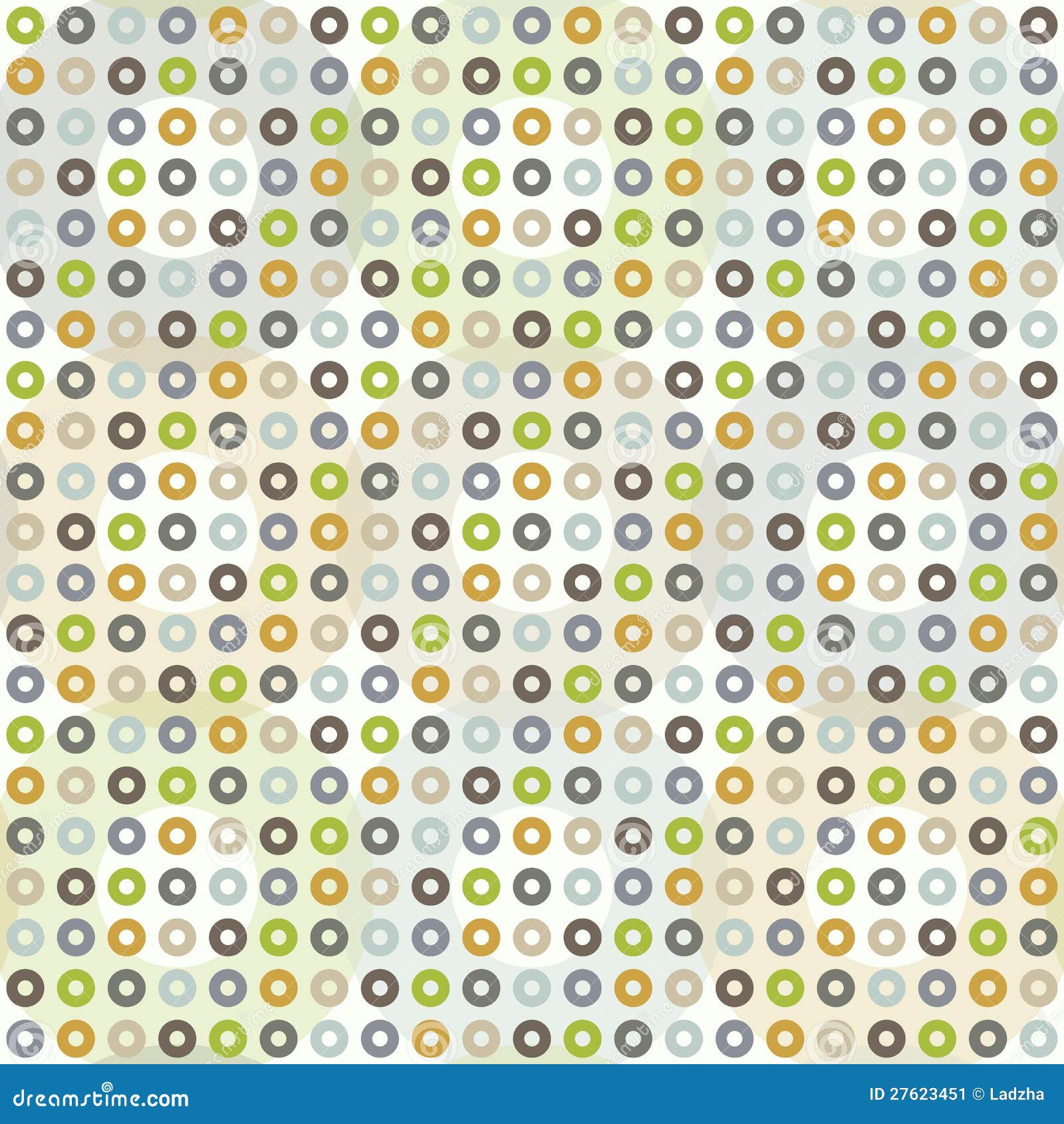 Seamless Pattern with Circles Stock Vector - Illustration of geometric ...