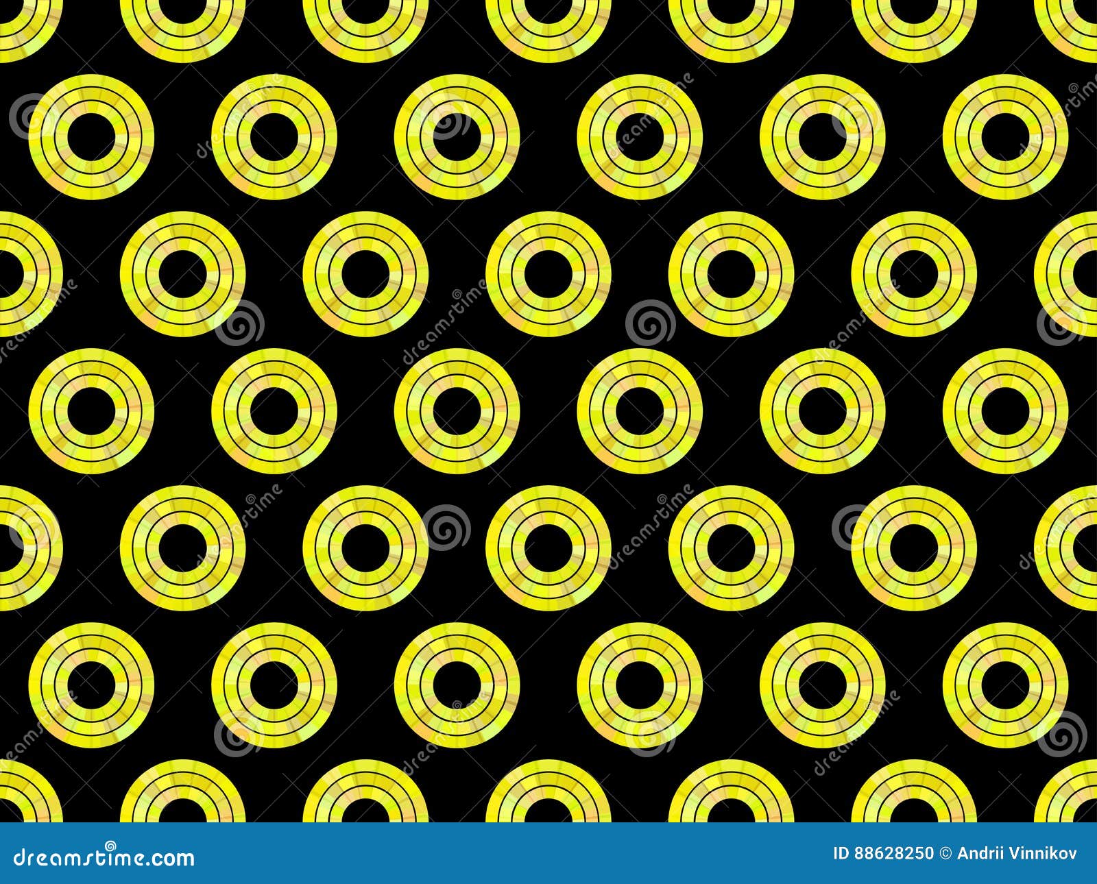 Seamless Pattern with Circles. Bright Mosaic Circles Stock Vector ...