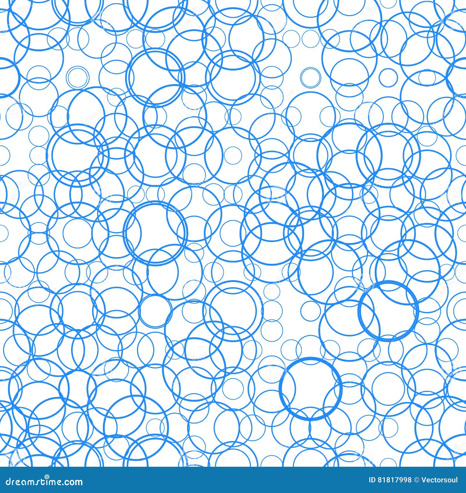 Seamless Pattern with Circles, Bubbles. Aqua, Water, Sparkling W Stock ...