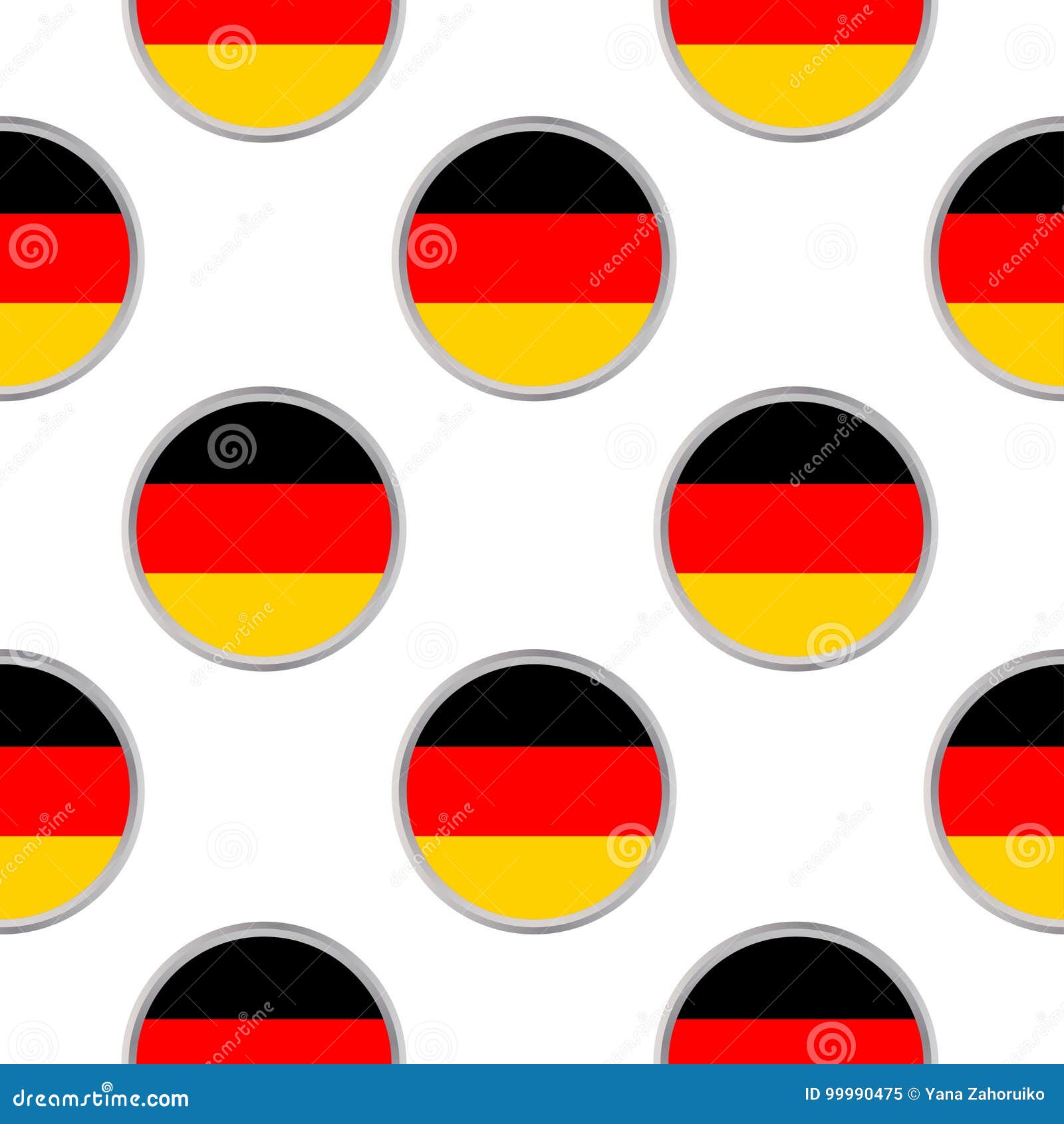Seamless Pattern from the Circles with Germany Flag Stock Vector ...