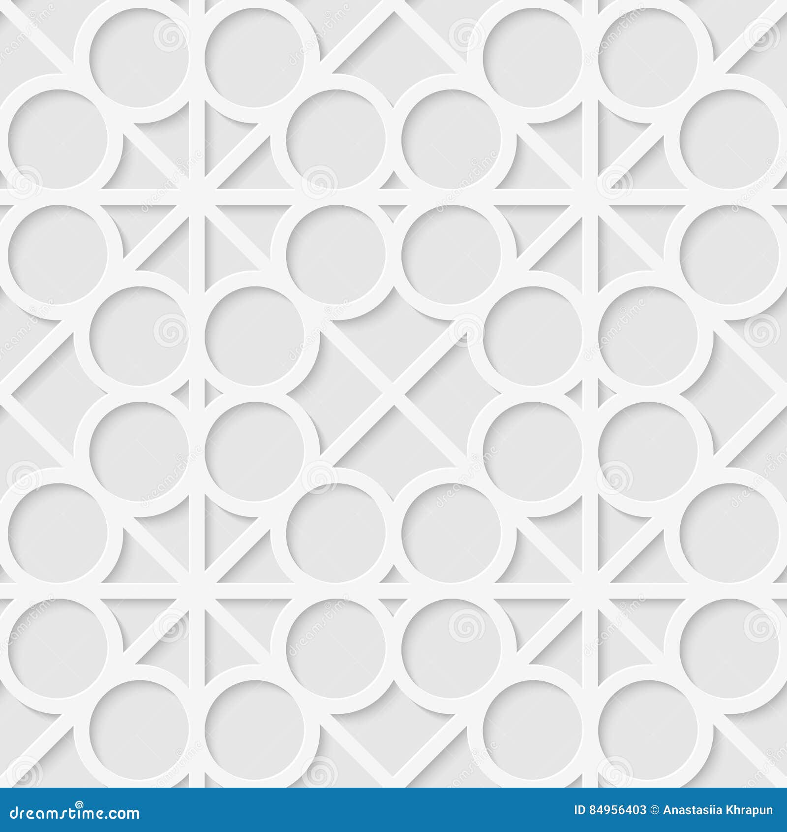 Seamless Pattern of Circles and Lines. Stock Vector - Illustration of ...