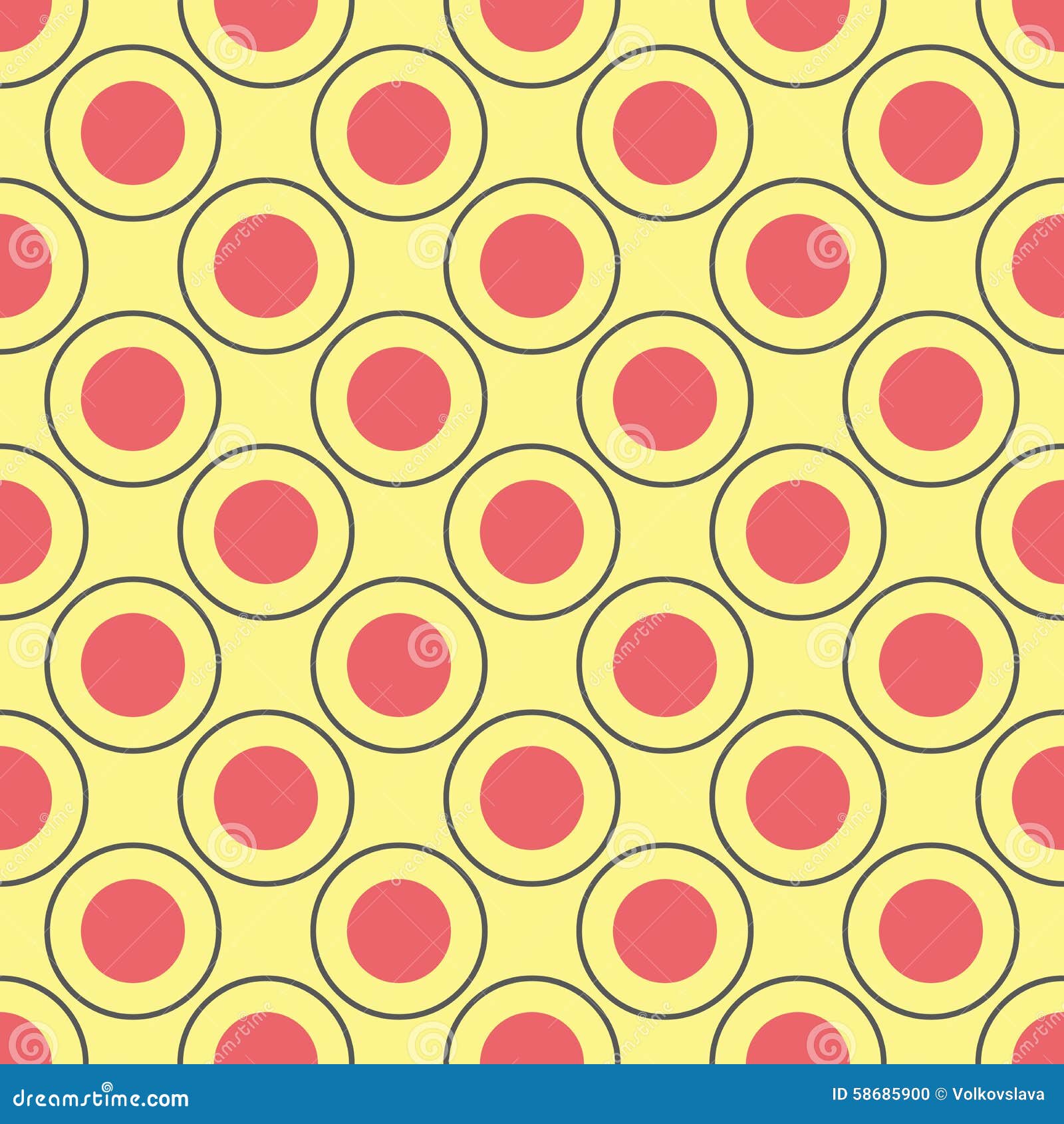 Seamless Pattern of Circles Stock Vector - Illustration of light ...