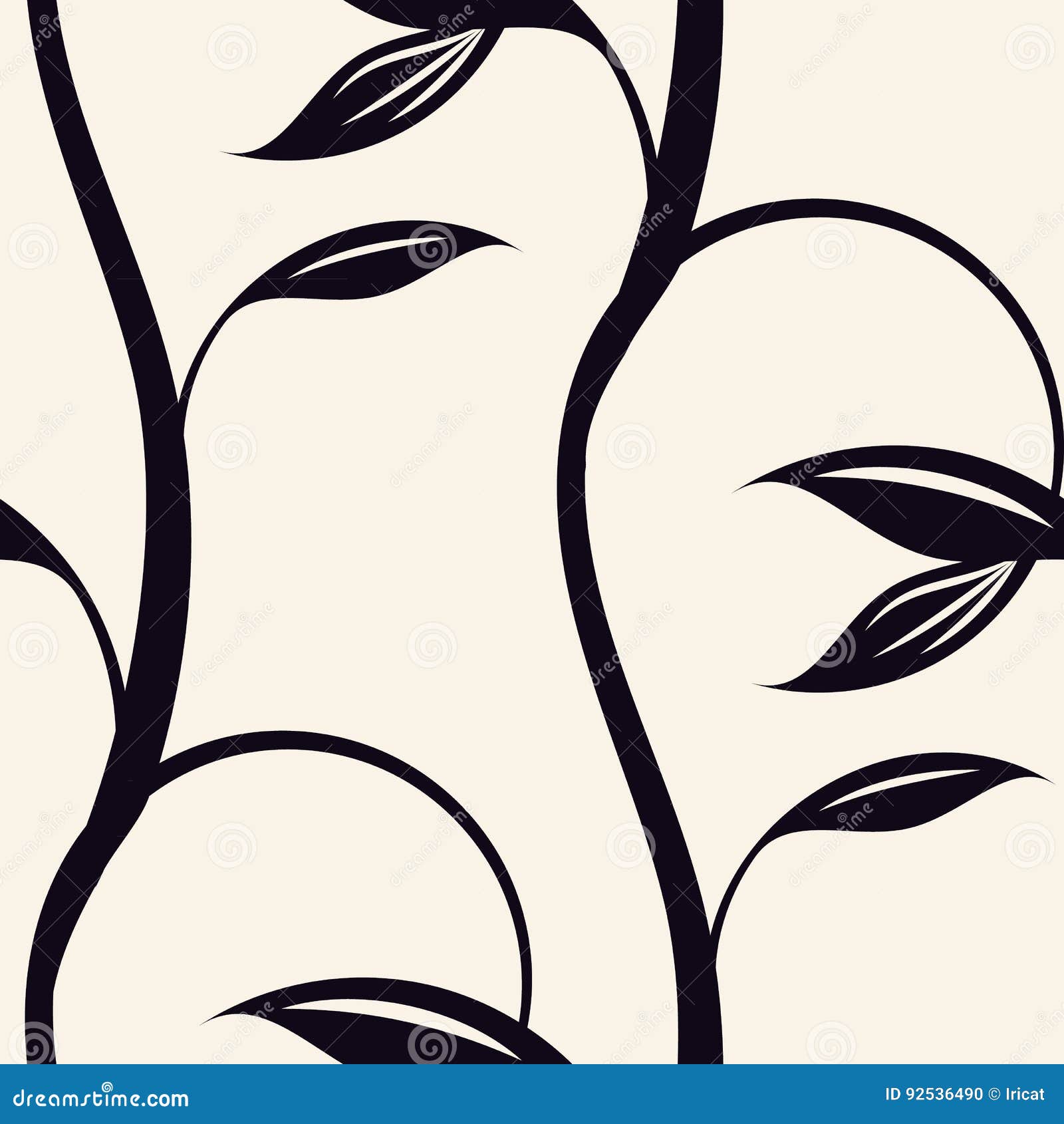 Black Vines And Leaves Pattern Stock Image | CartoonDealer.com #13180747