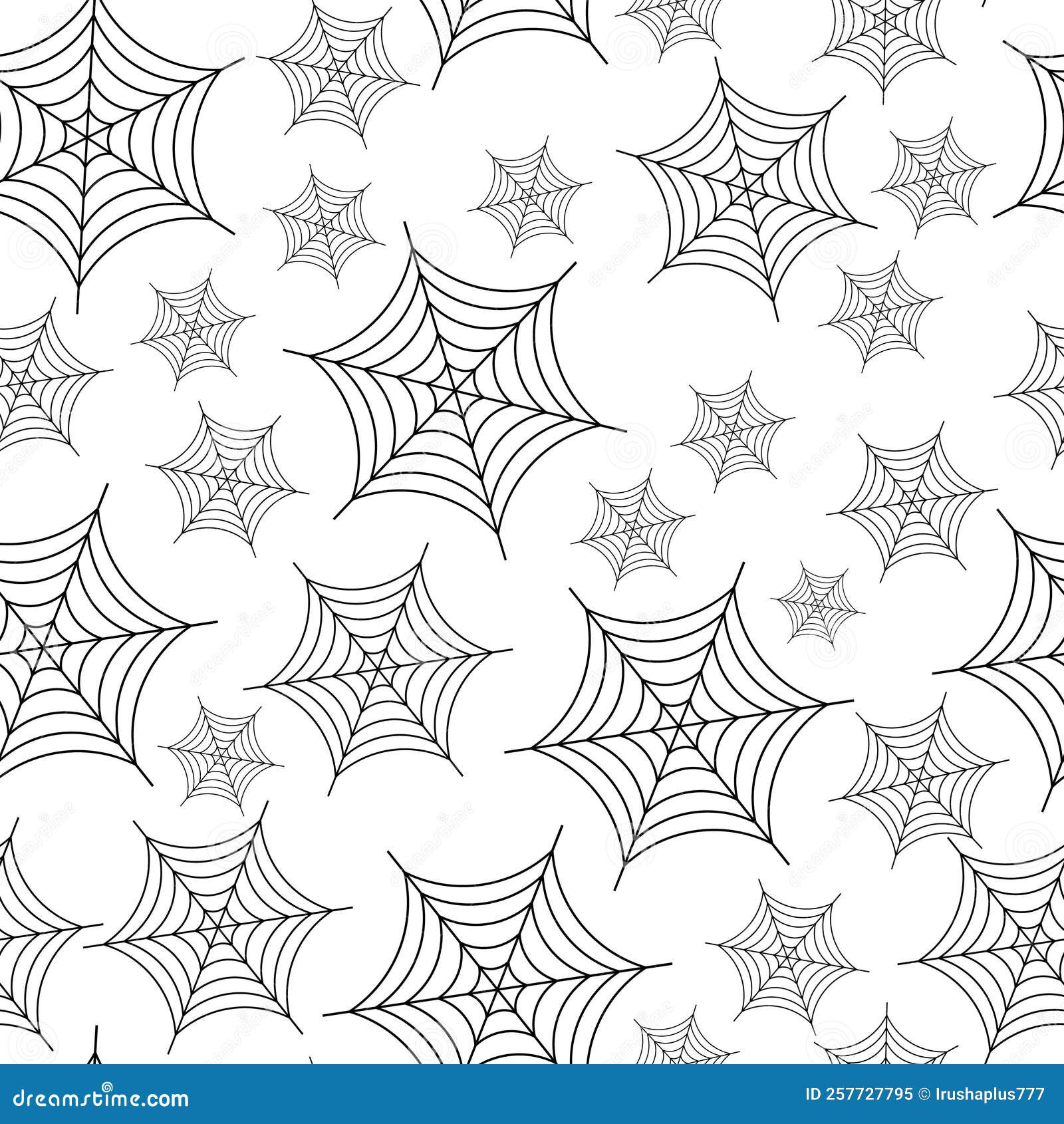 Seamless Pattern of Cobwebs. Endless Wallpaper Stock Vector ...