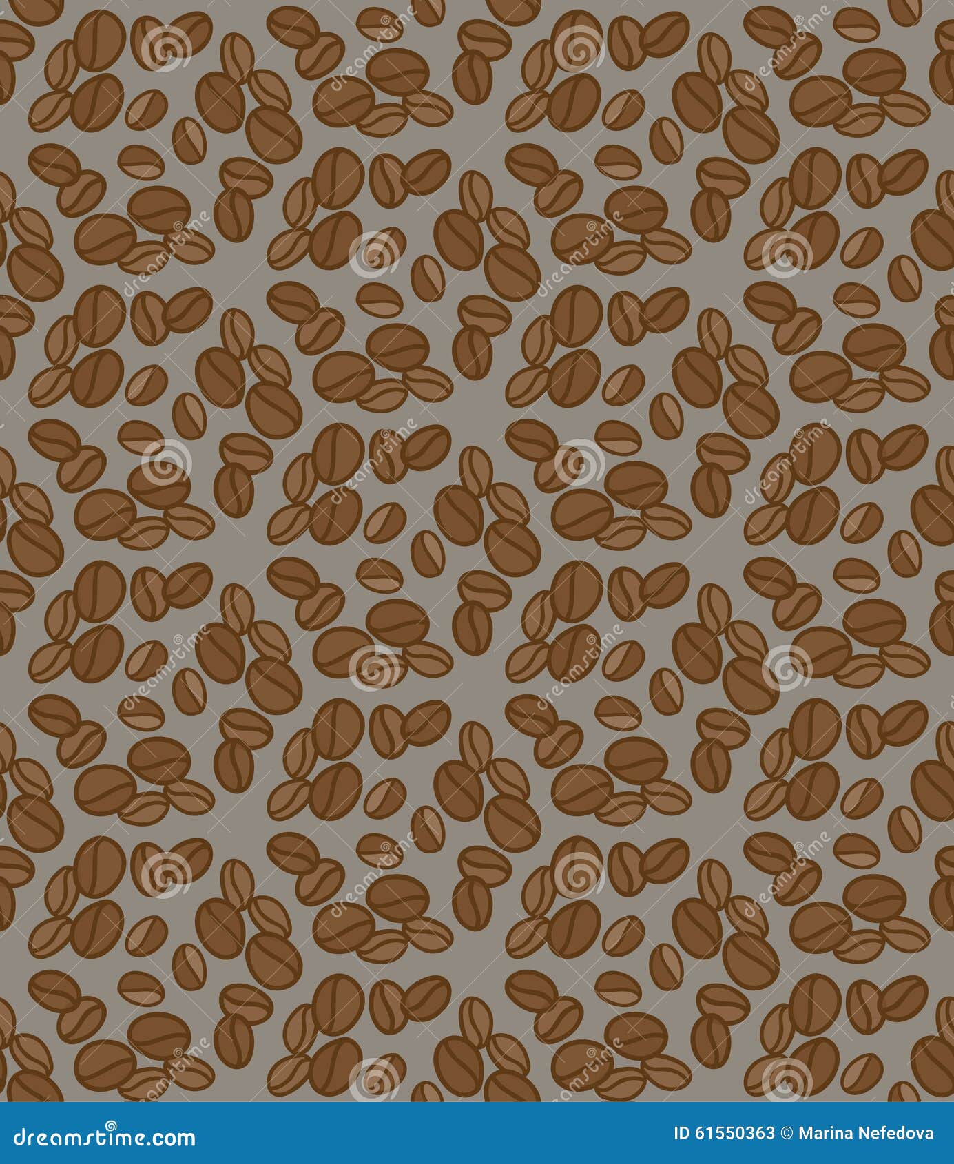 Seamless Pattern with Coffee Beans Stock Illustration - Illustration of ...
