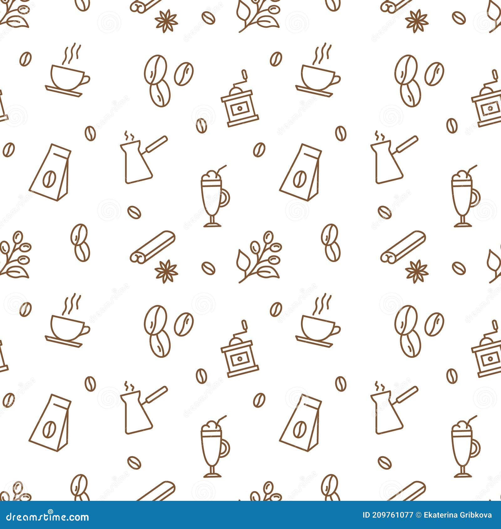 Coffee Repeated Stock Illustrations – 480 Coffee Repeated Stock ...