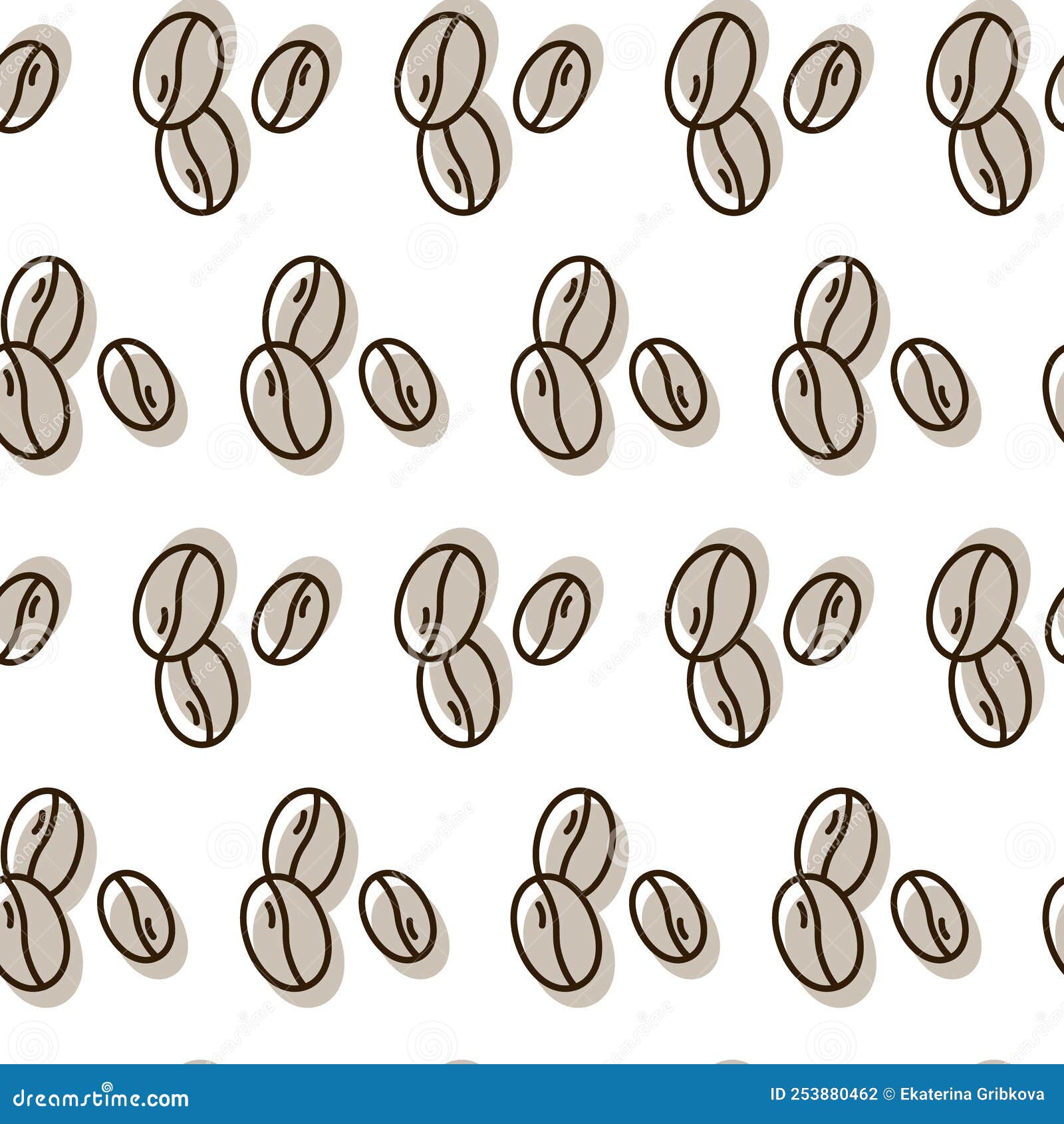 Seamless Pattern of Coffee. Repeated Texture for Cafe Menu, Shop ...