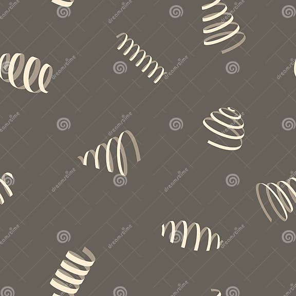 Seamless Pattern with Coil Springs Stock Vector - Illustration of ...