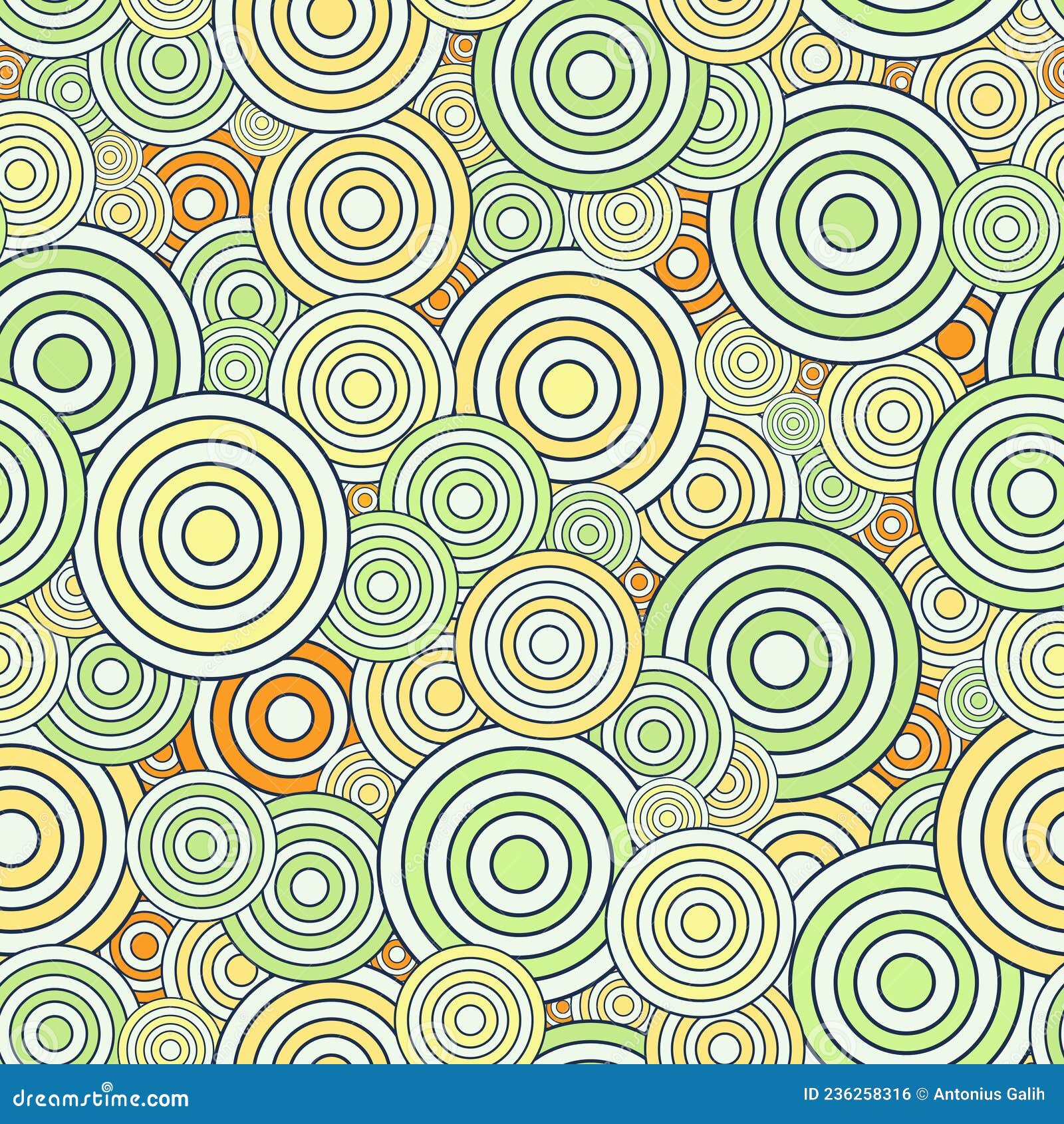 Seamless Pattern with Color Geometric Style. Circle Elements Texture ...