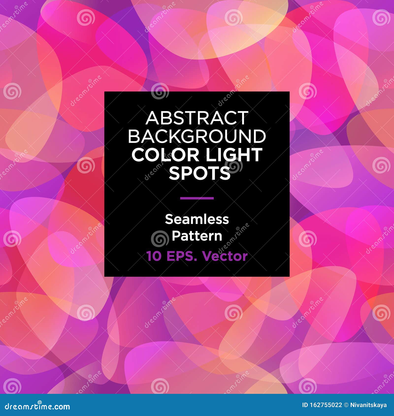 Seamless Pattern Color Light Spots. Colorful Background Consist of ...