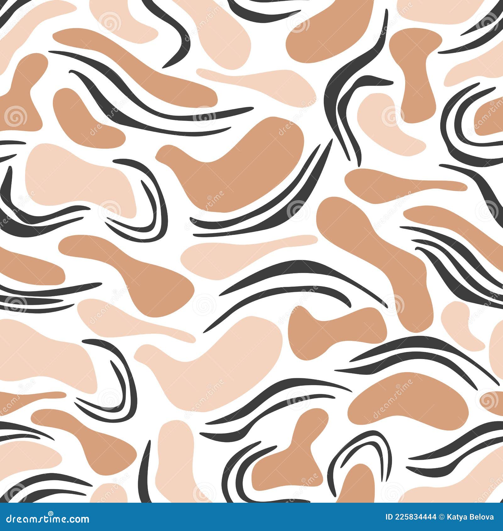 Seamless Pattern of Colored Abstract Spots on a Neutral Background ...