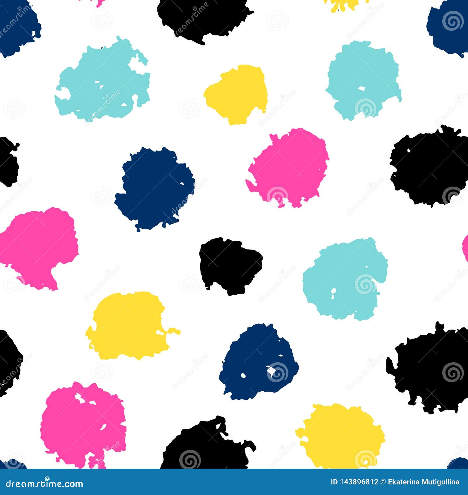 Seamless Pattern with Colored Dots Stock Vector - Illustration of ...