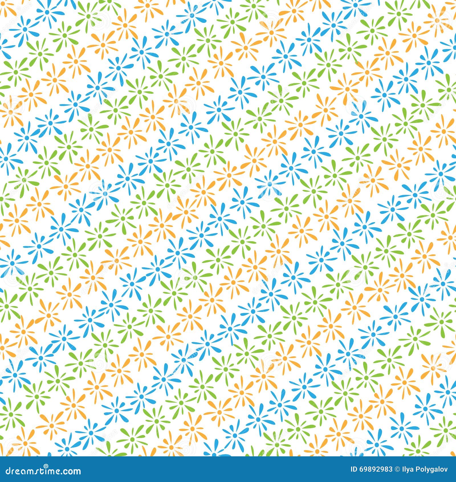 Seamless Pattern Of Colored Florets Petals Royalty-Free Stock Photo ...