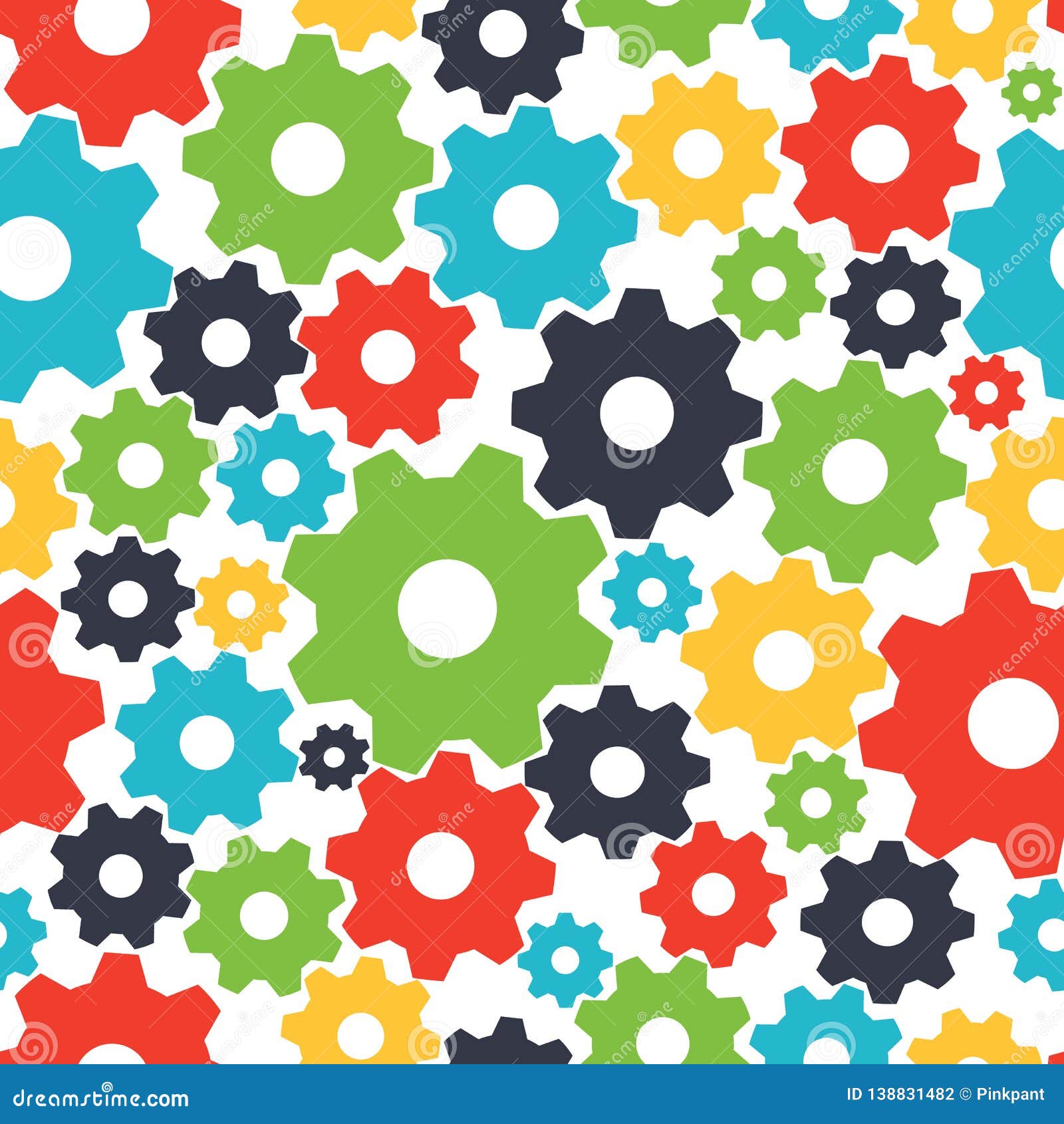 Gears Of Different Sizes And Thicknesses Are Connected To Each Other ...