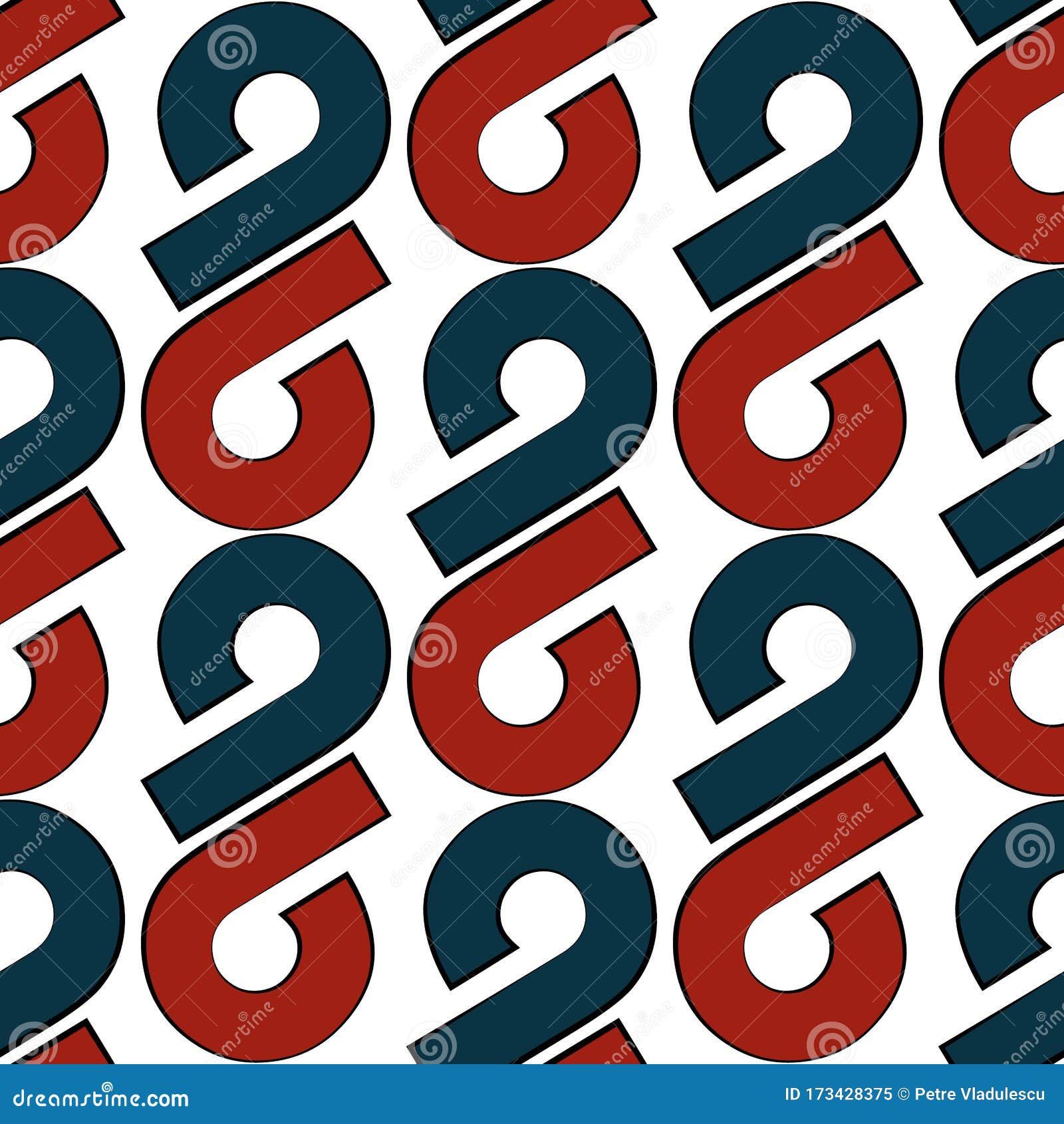 Seamless Pattern with Colored Infinity Symbol), Modern Stylish Image ...