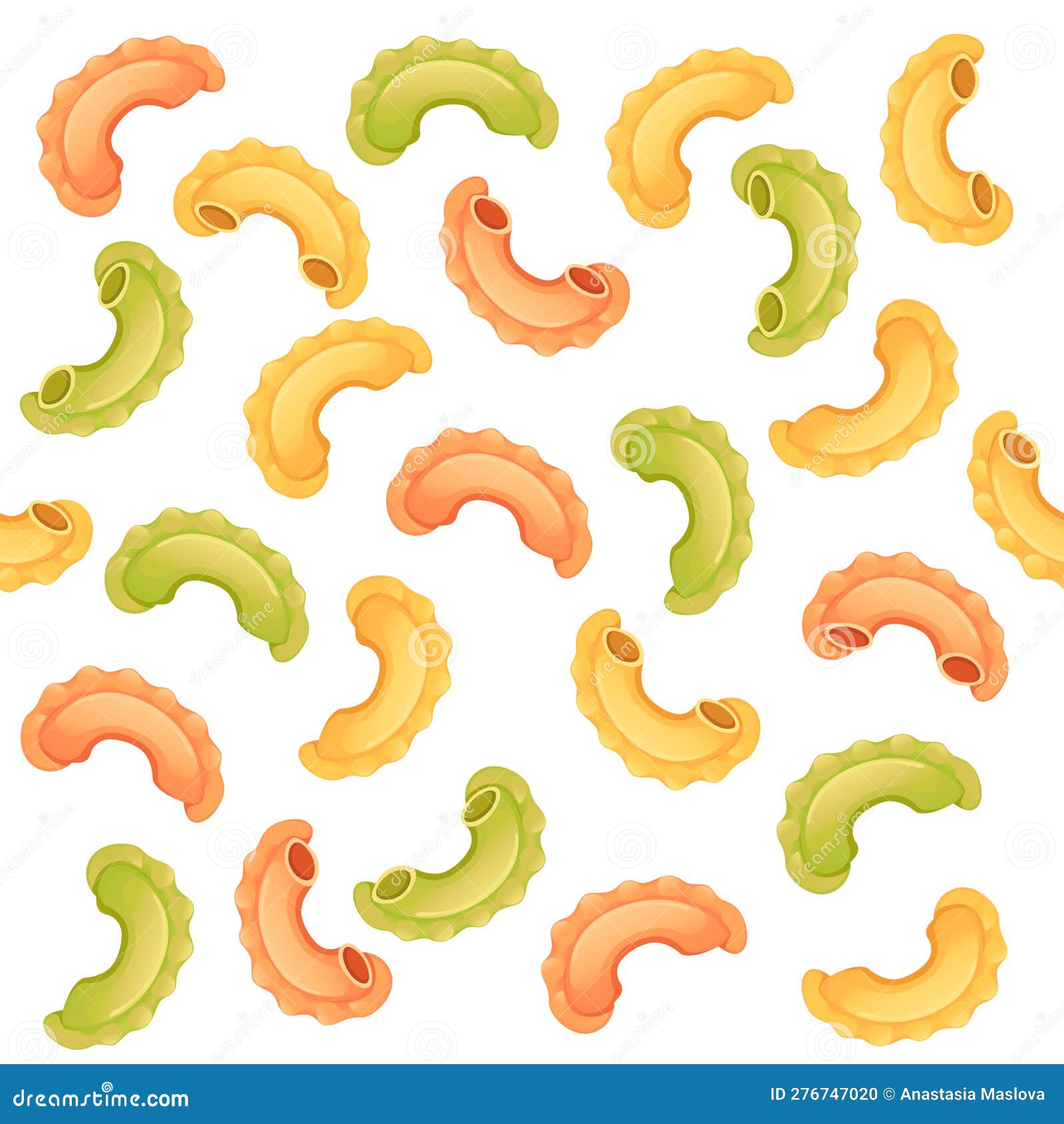 Creste Di Galli Pasta Illustration. Vector Doodle Sketch. Traditional ...