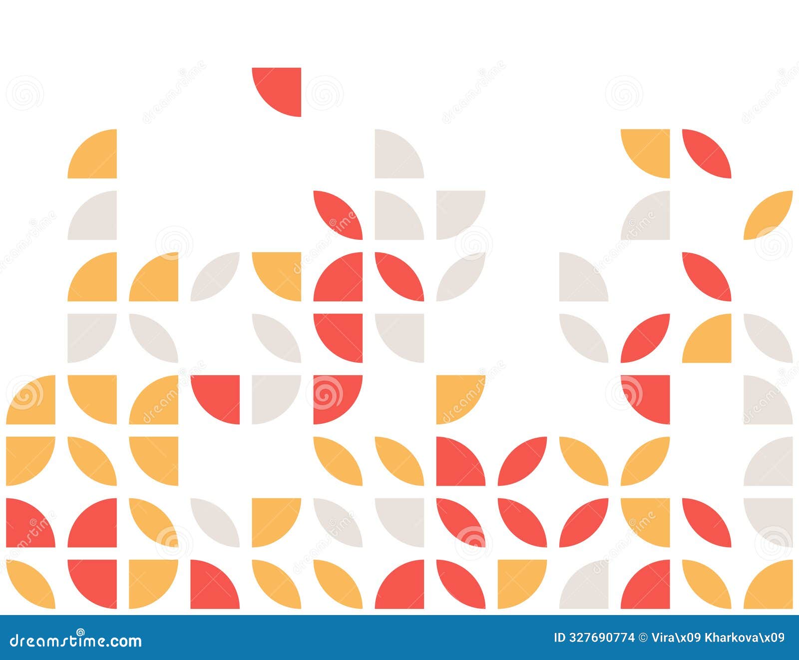 Seamless Pattern with Colored Quarter Circles. Abstract Pattern Design ...