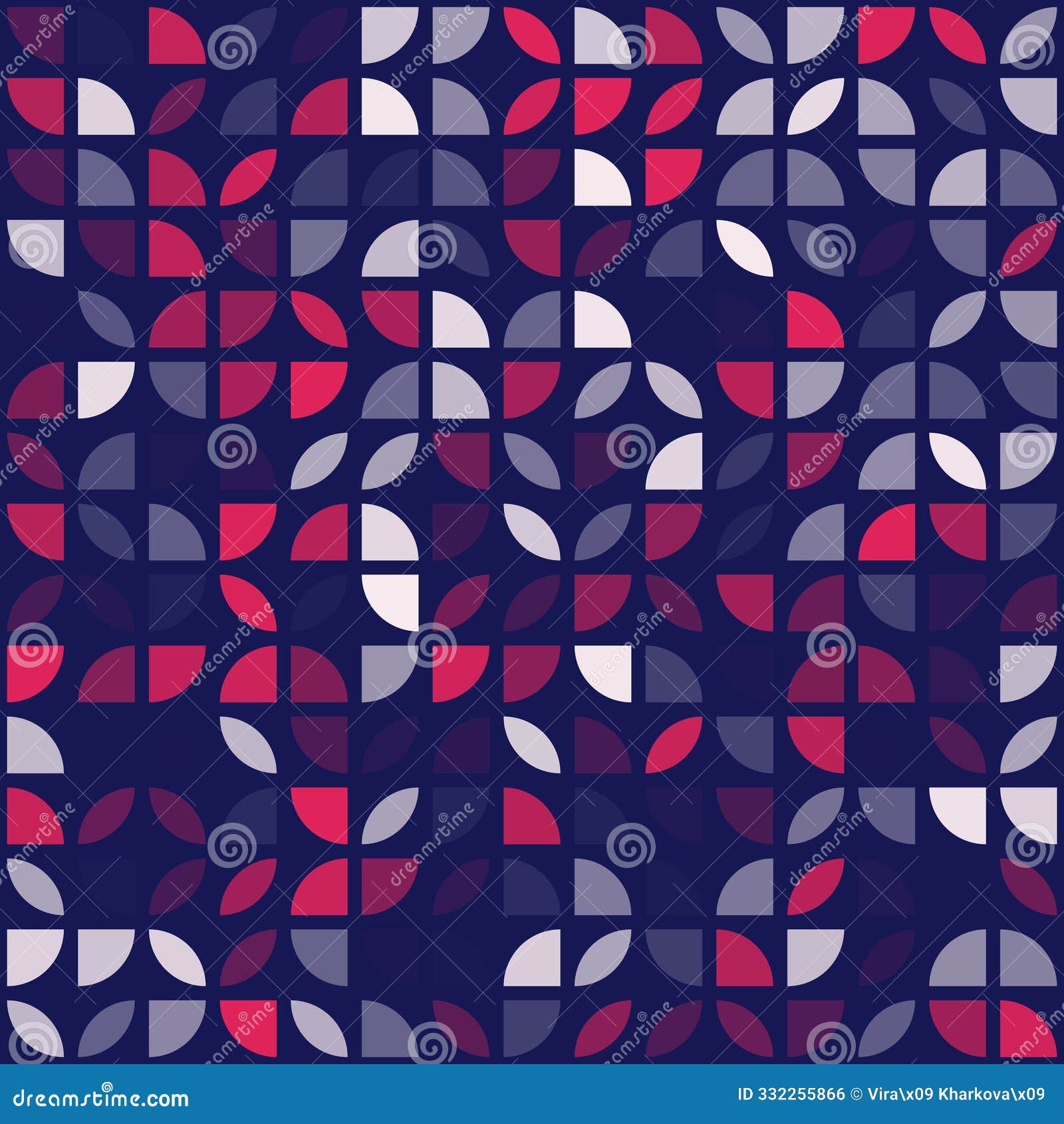 Seamless Pattern with Colored Quarter Circles. Abstract Pattern Design ...