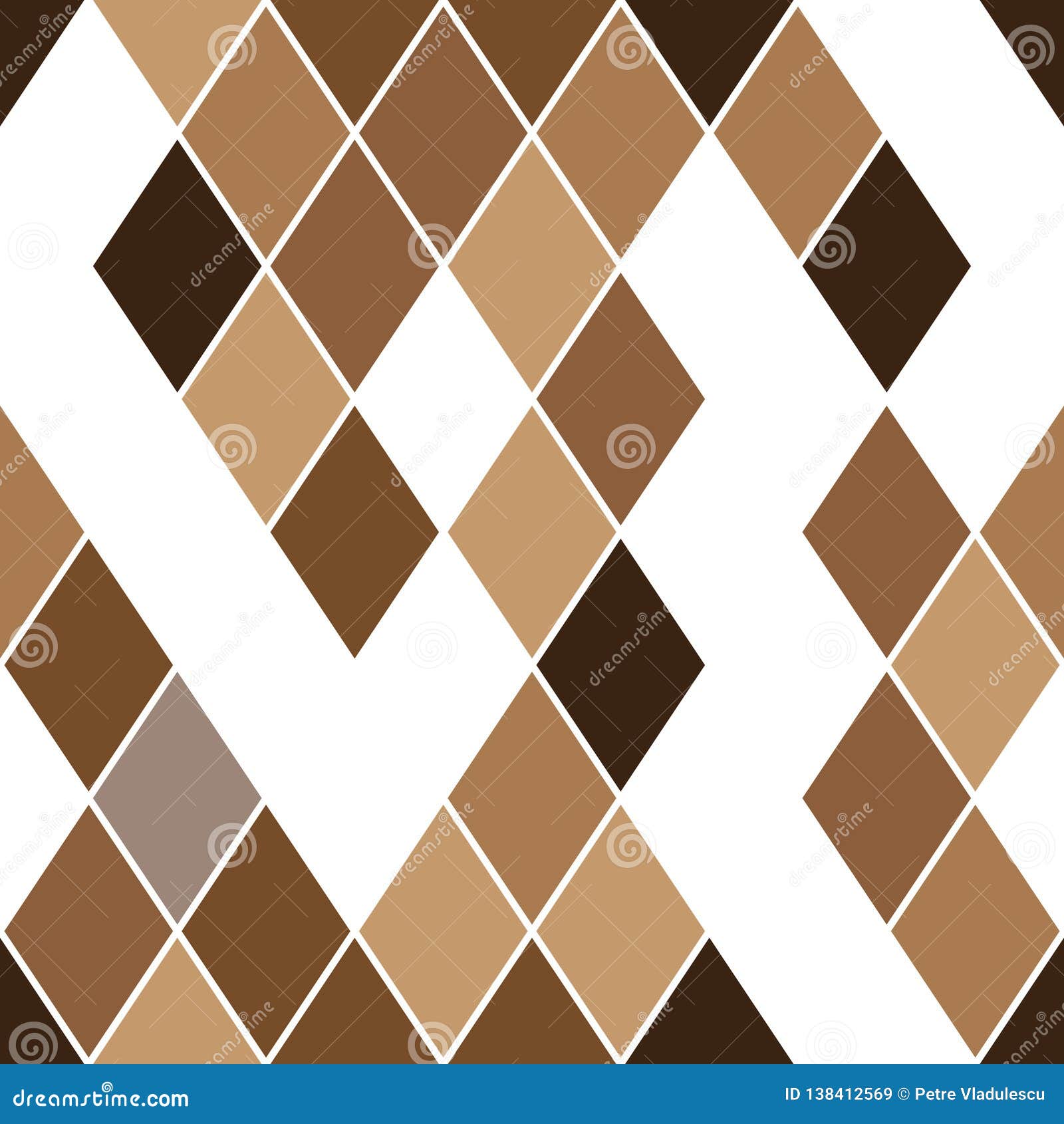 Seamless Pattern with Colored Rhombus Stock Vector - Illustration of ...