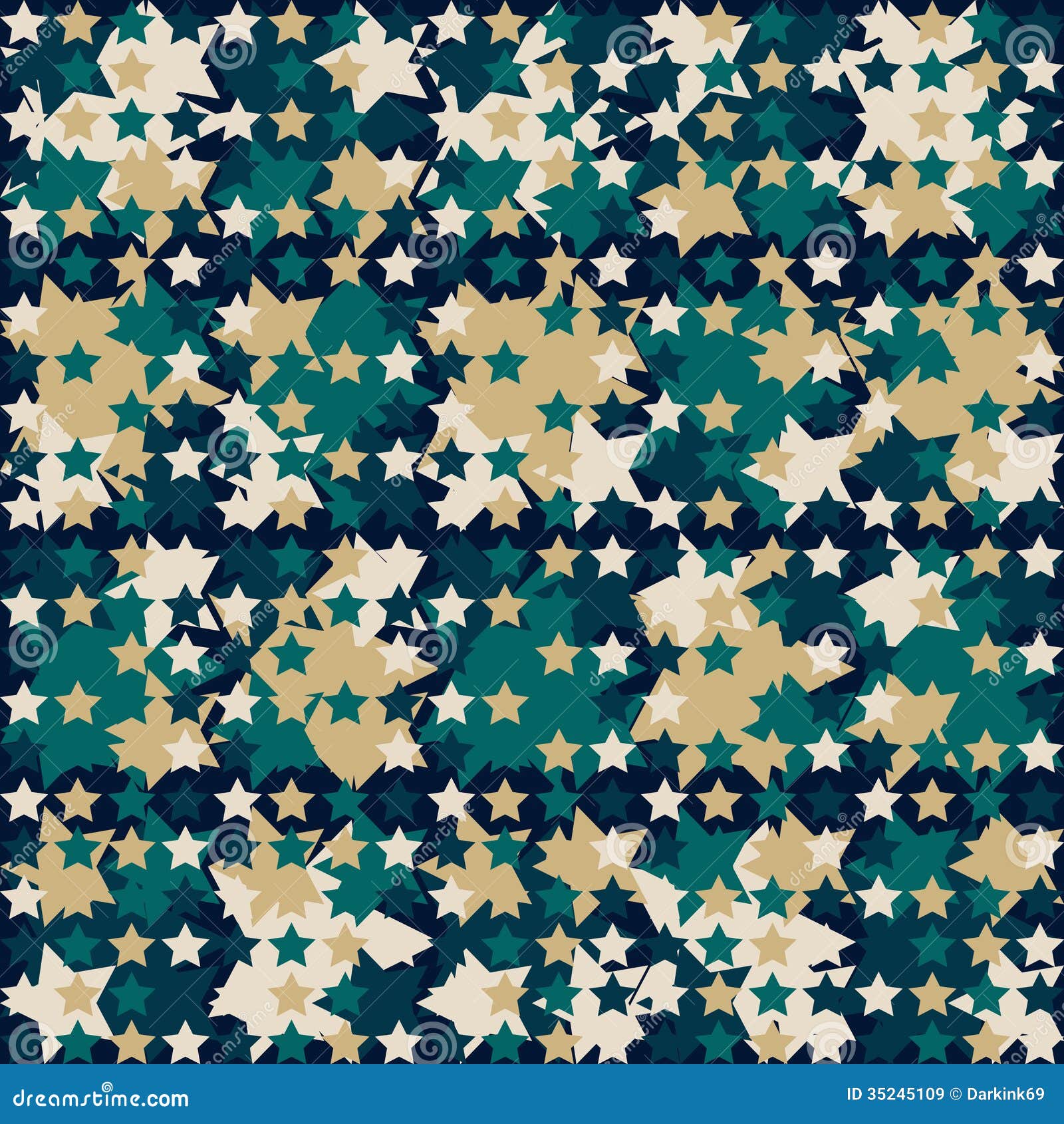 Seamless Pattern with Colored Stars Stock Vector - Illustration of ...