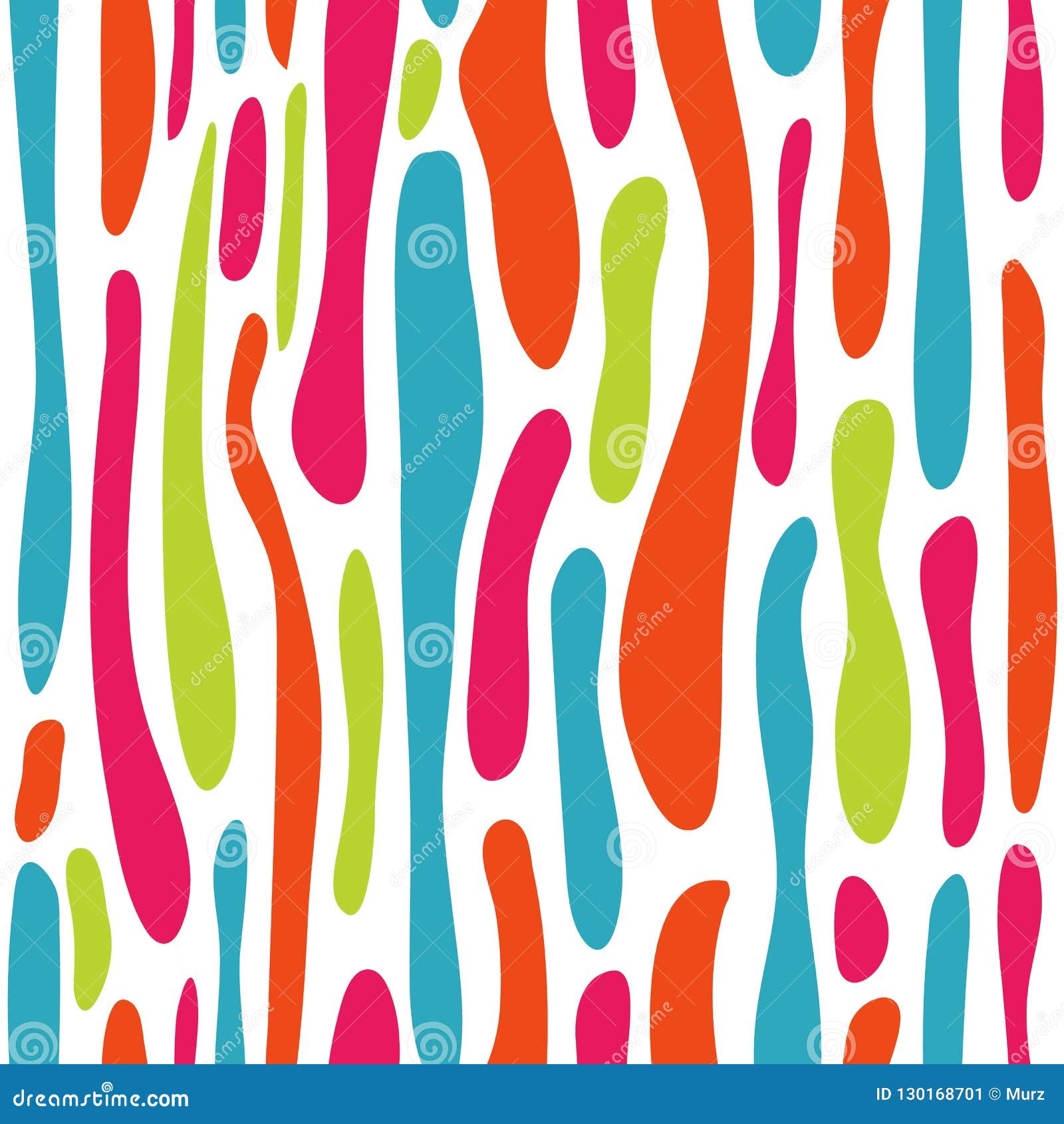 Seamless Pattern with Colorful Abstract Spots. Vector Contrast ...