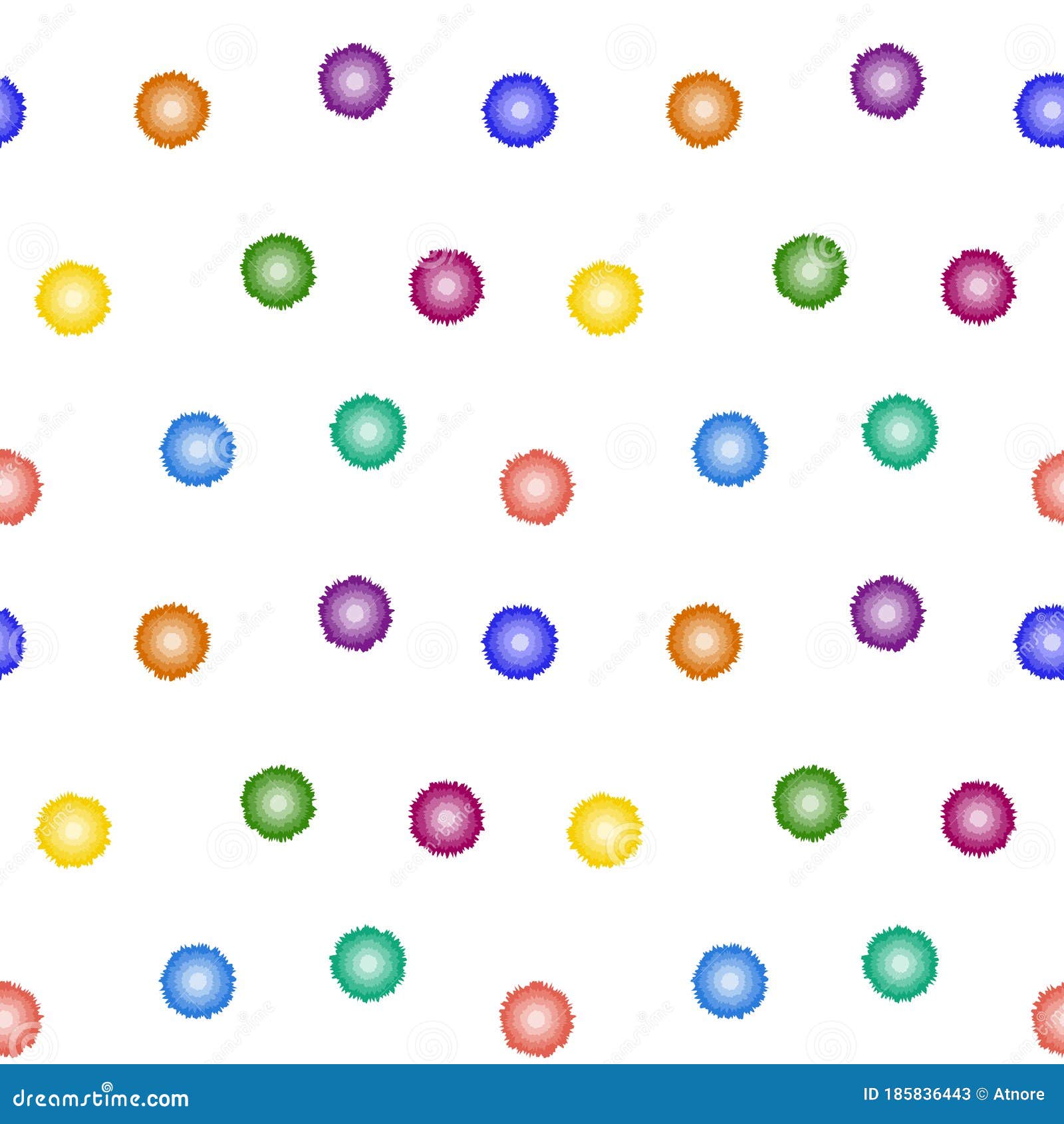 Seamless Pattern of Colorful Blobs Stock Vector - Illustration of ...