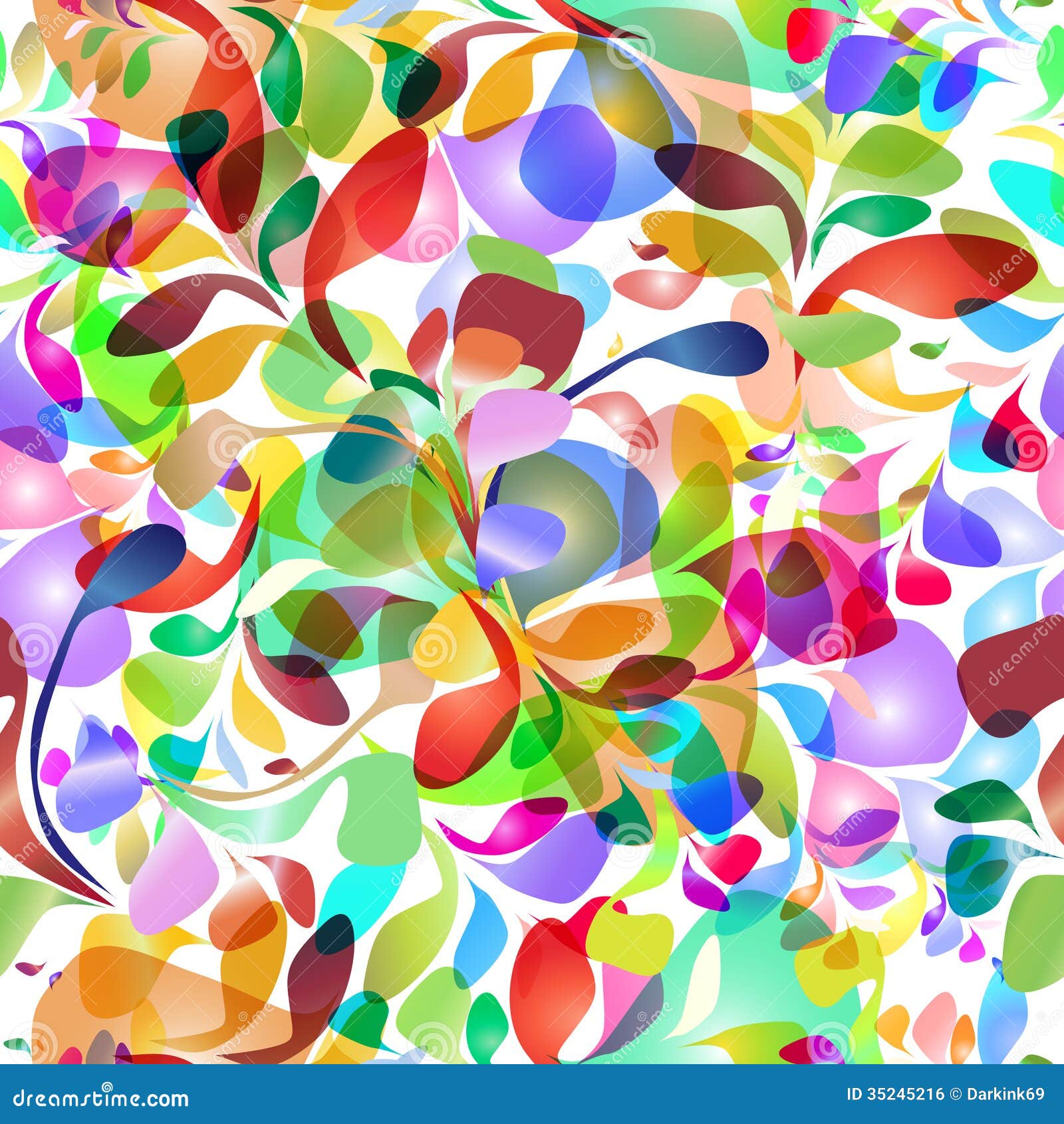 Seamless Pattern of Colorful Brush Strokes Stock Vector - Illustration ...