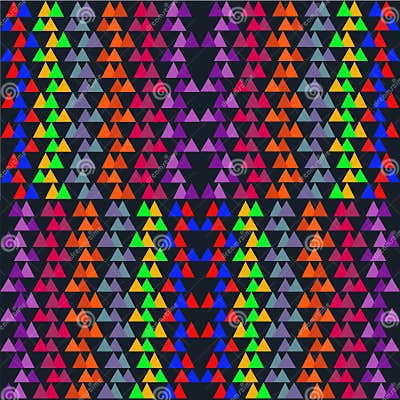 Seamless Pattern with Colorful Diamond. Triangle Pattern. Vector ...