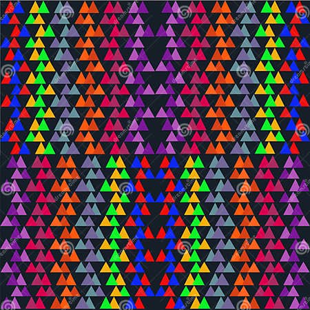 Seamless Pattern with Colorful Diamond. Triangle Pattern. Vector ...