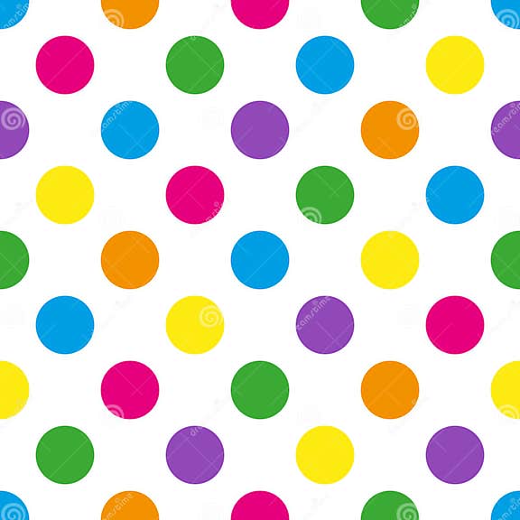 Seamless Pattern with Colorful Dots Stock Vector - Illustration of ...