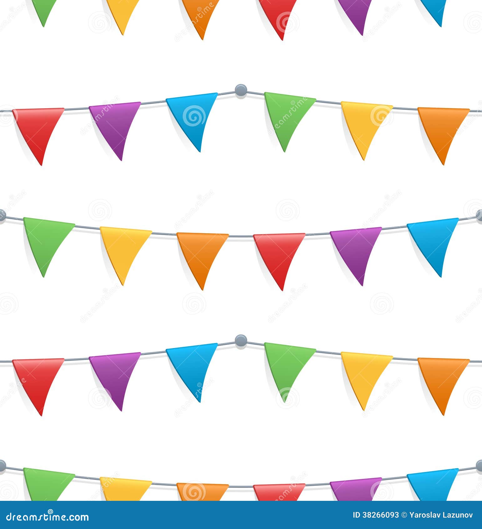 Seamless Pattern with Colorful Flags Stock Vector - Illustration of ...