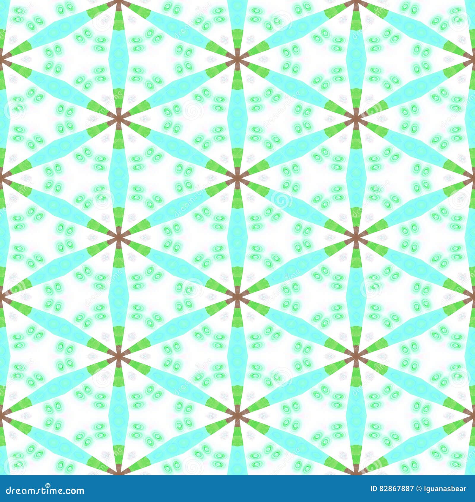 Seamless Pattern with Colorful Floral Repeating Shapes Stock ...