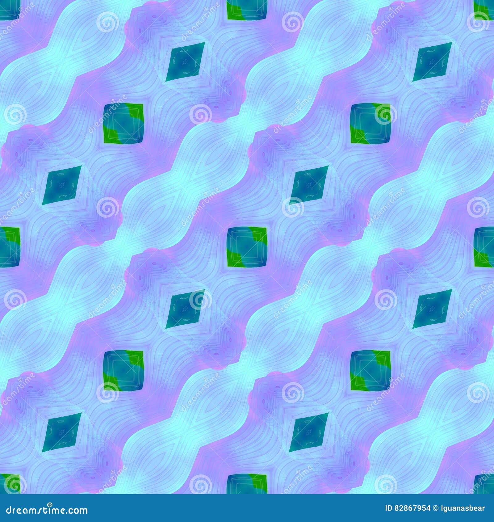 Seamless Pattern with Colorful Floral Repeating Shapes Stock ...