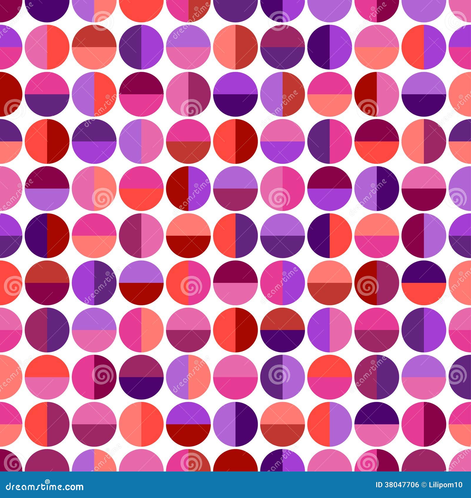 Seamless Pattern with Colorful Geometric Shapes Stock Vector ...
