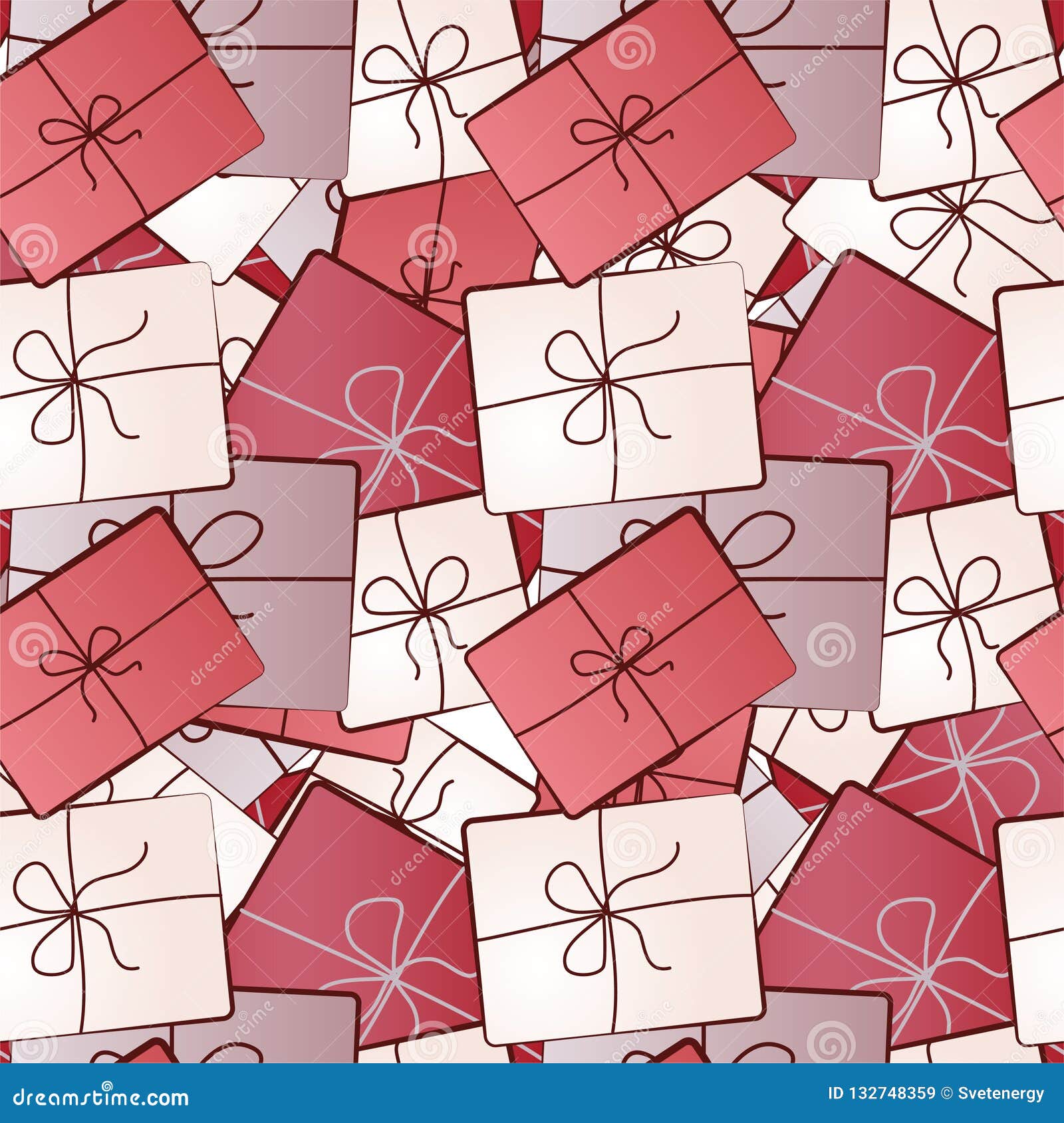 Seamless Pattern with Colorful Gift Boxes. Pattern for Fabric Print ...