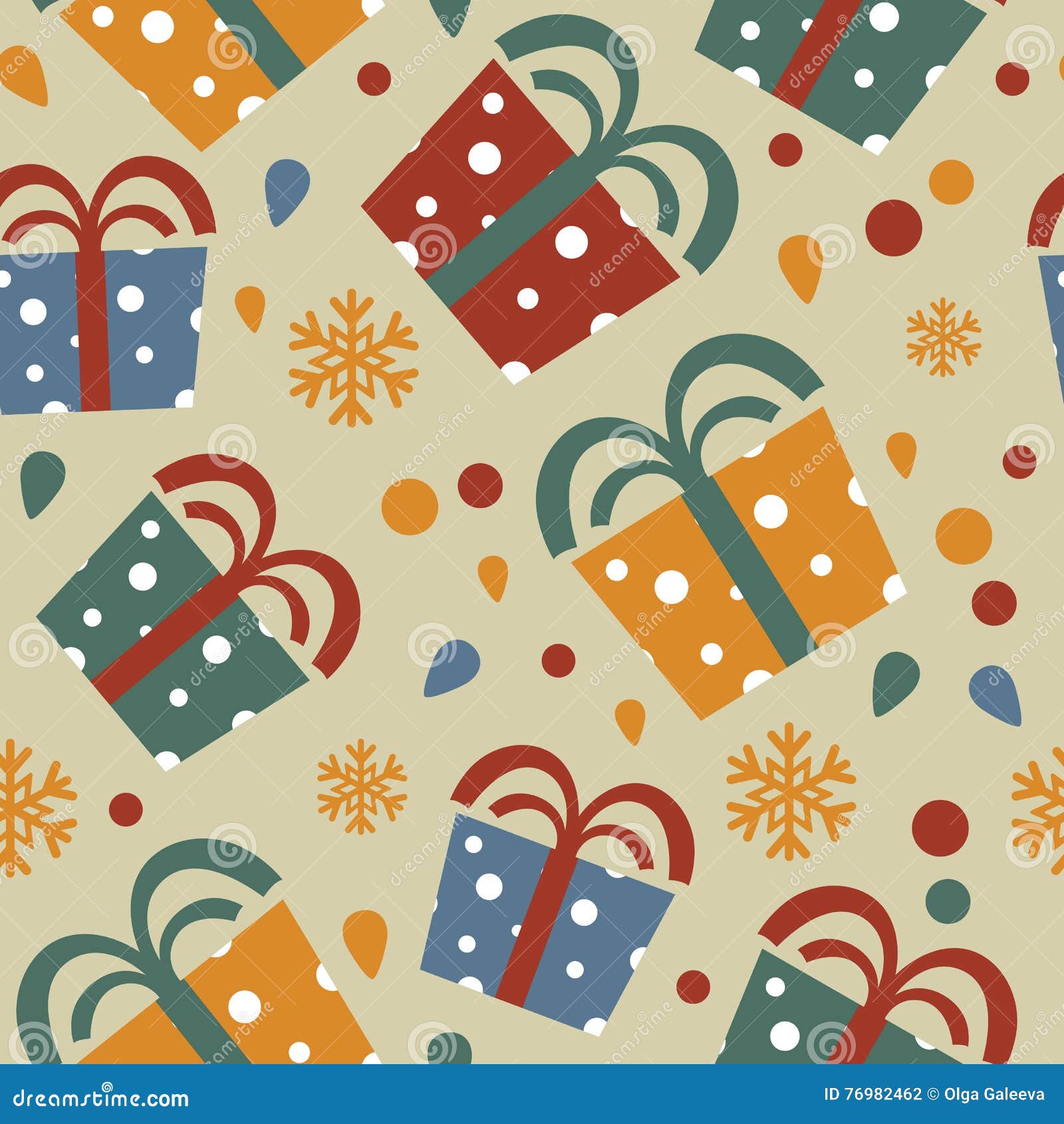 Seamless Pattern with Colorful Gift Boxes Stock Vector - Illustration ...