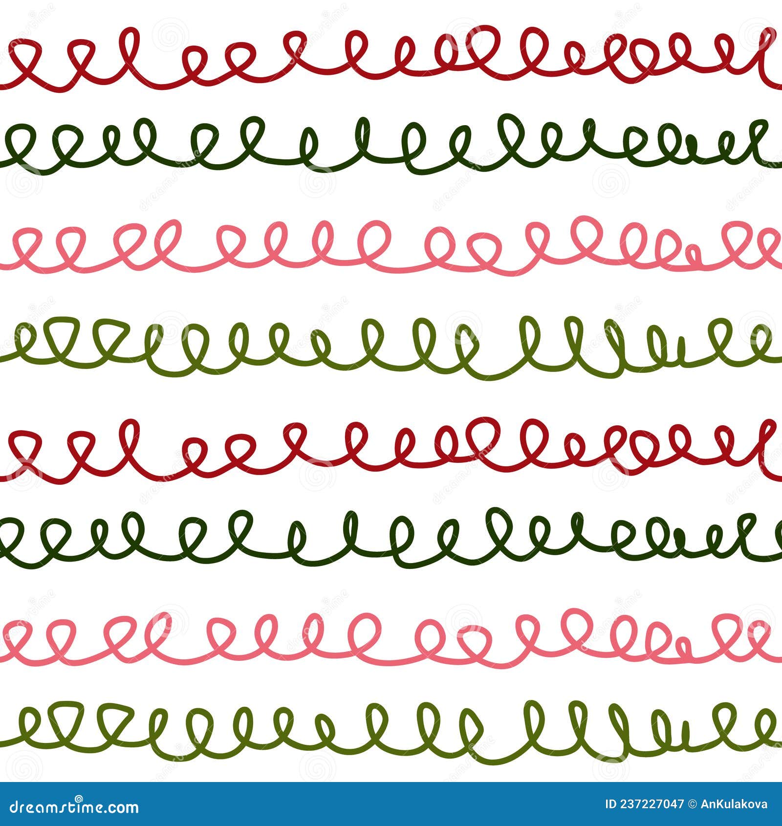 Seamless Pattern with Colorful Loops Stock Vector - Illustration of ...