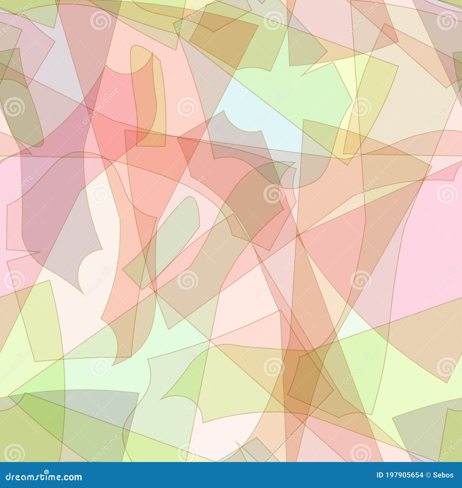 Seamless Pattern of Colorful Patterns To Sew. Sewing Abstract ...