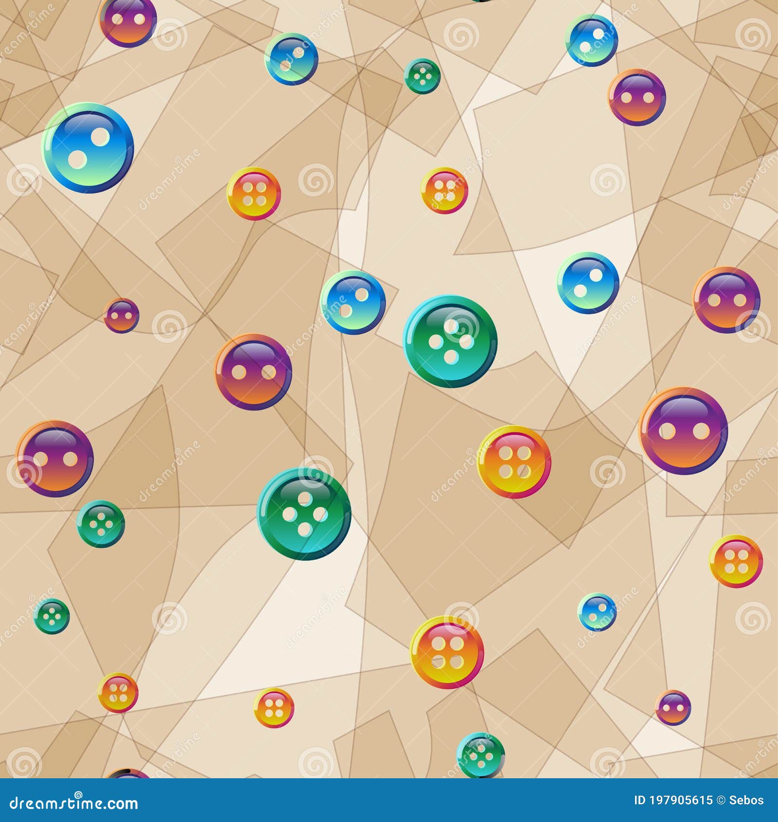 Seamless Pattern Of Colorful Patterns To Sew Sewing Abstract