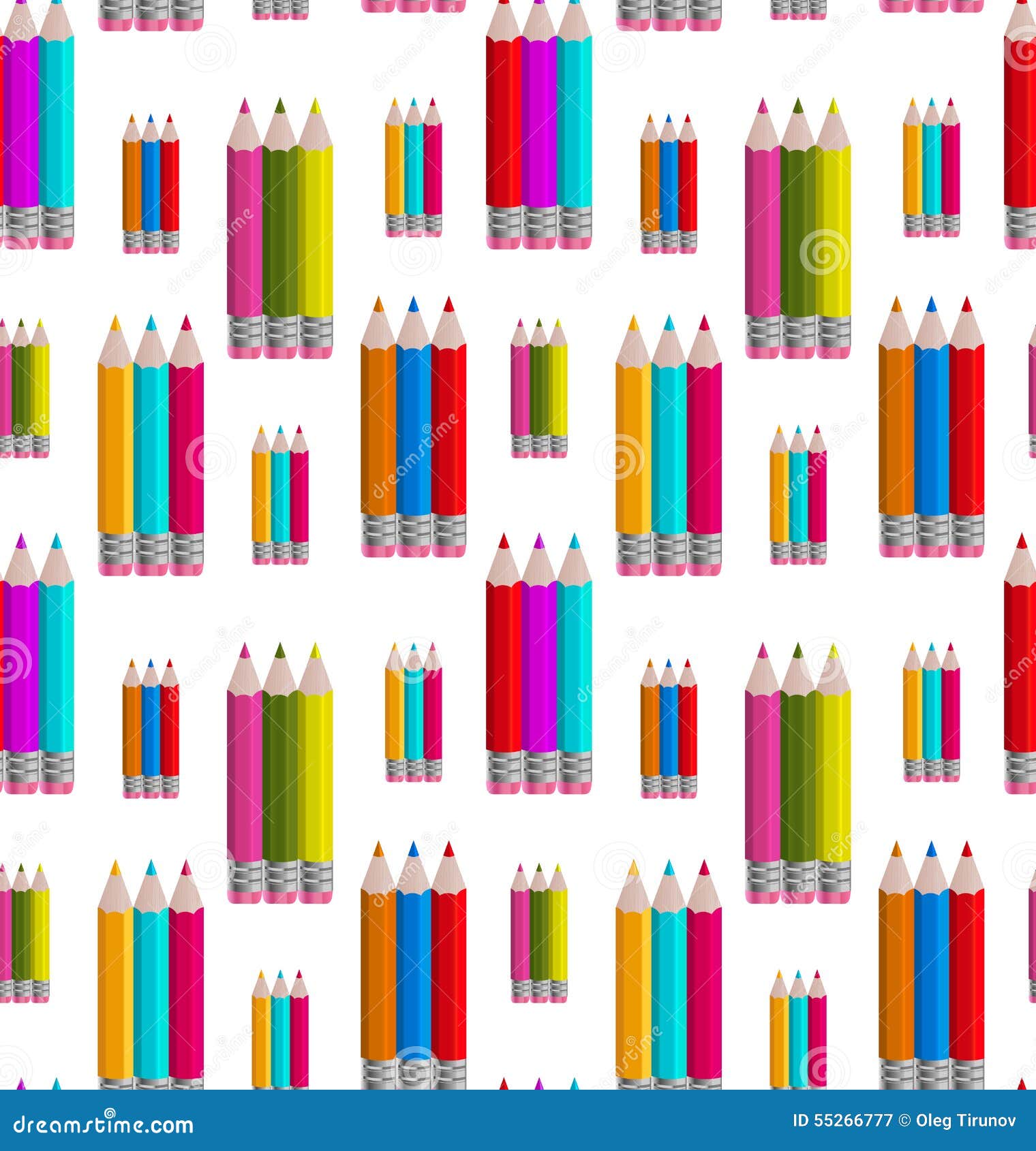 Colorful Pen, Pencils, Crayons And Highlighters. Frame Border On White ...