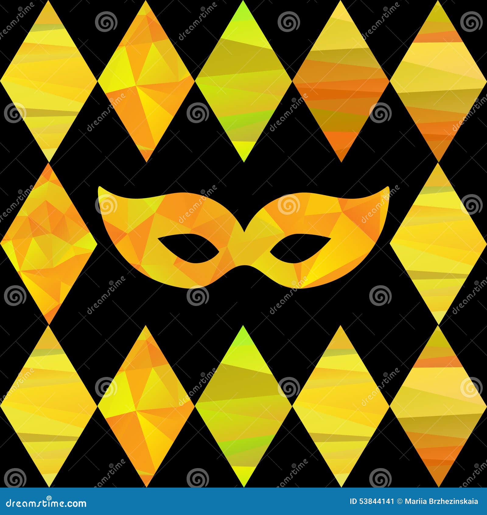 Seamless Pattern with Colorful Rhombus Stock Vector - Illustration of ...