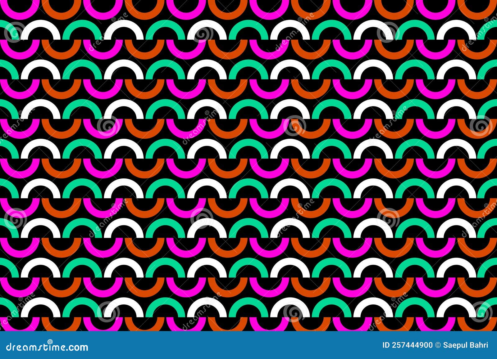 Seamless Pattern with Colorful Semicircles Background Design Stock Vector - Illustration of ...