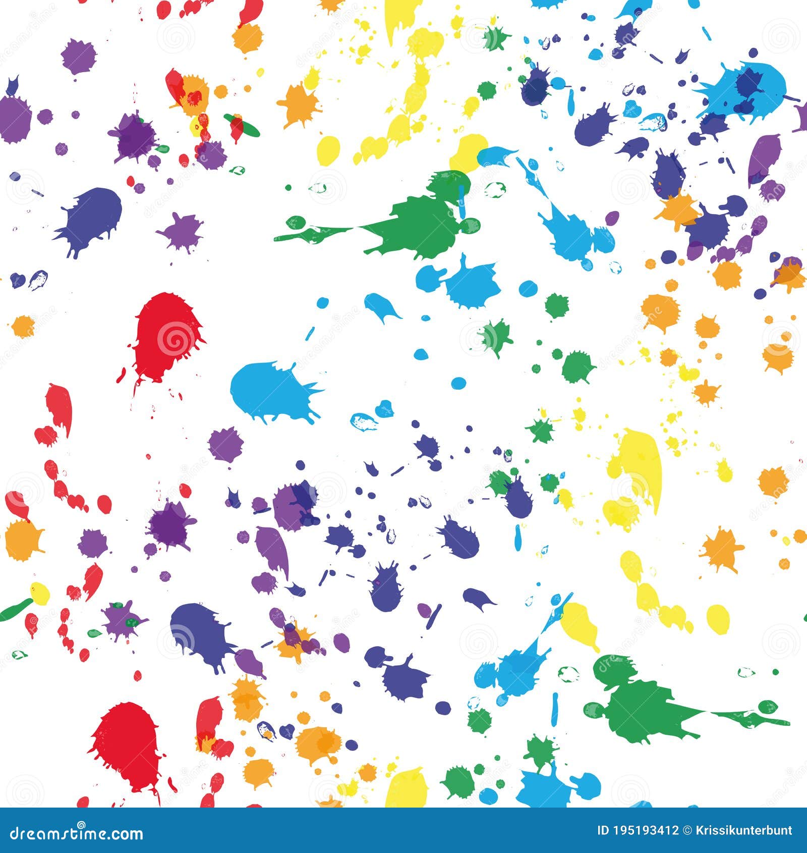 Seamless Pattern Colorful Splash of Color Stock Vector - Illustration ...