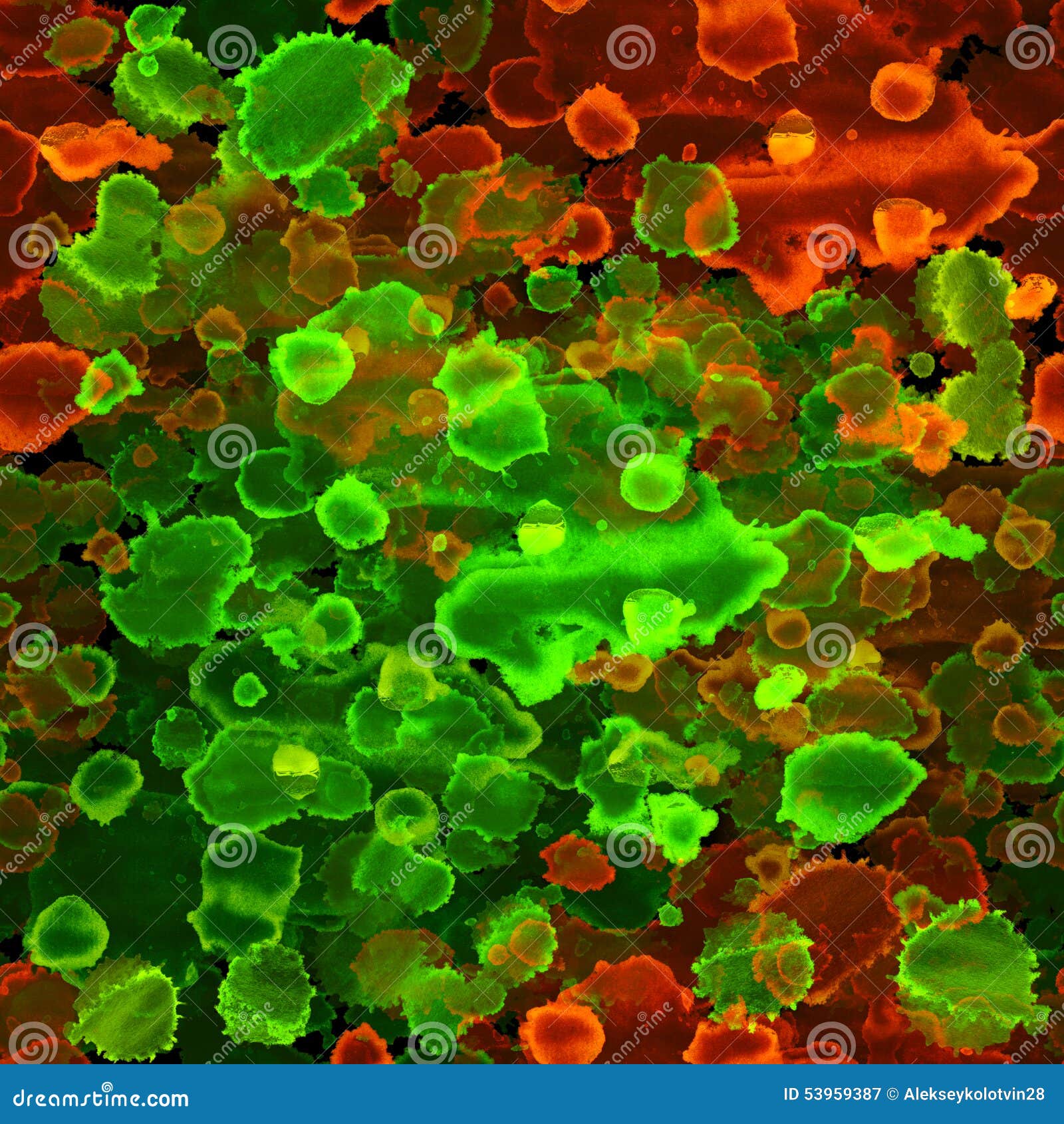 Seamless Pattern with Colorful Splatter. Acid Colors. Stock ...