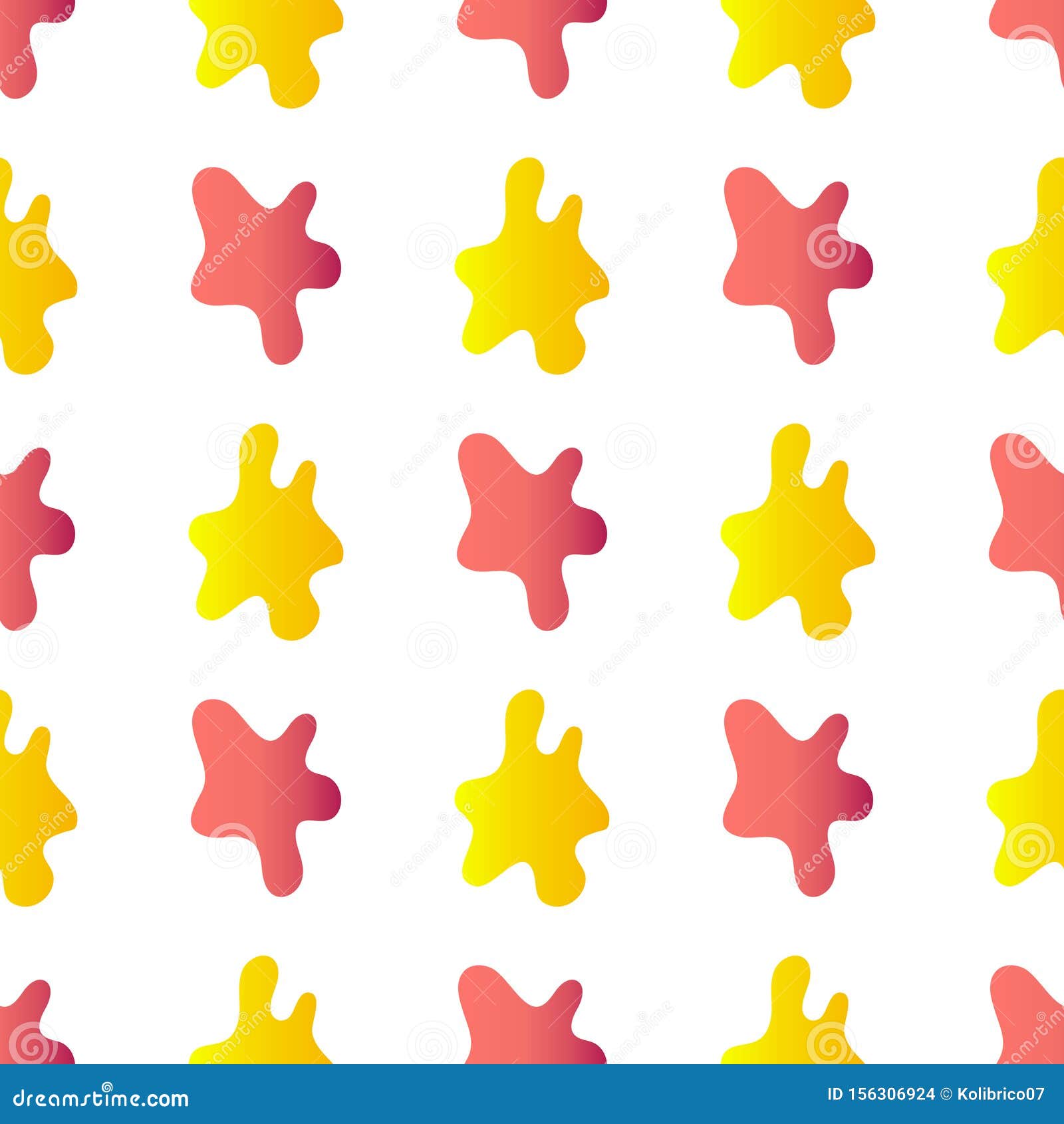 Seamless Pattern of Colorful Spots. Seamless Pattern of Ink Spot Stock ...